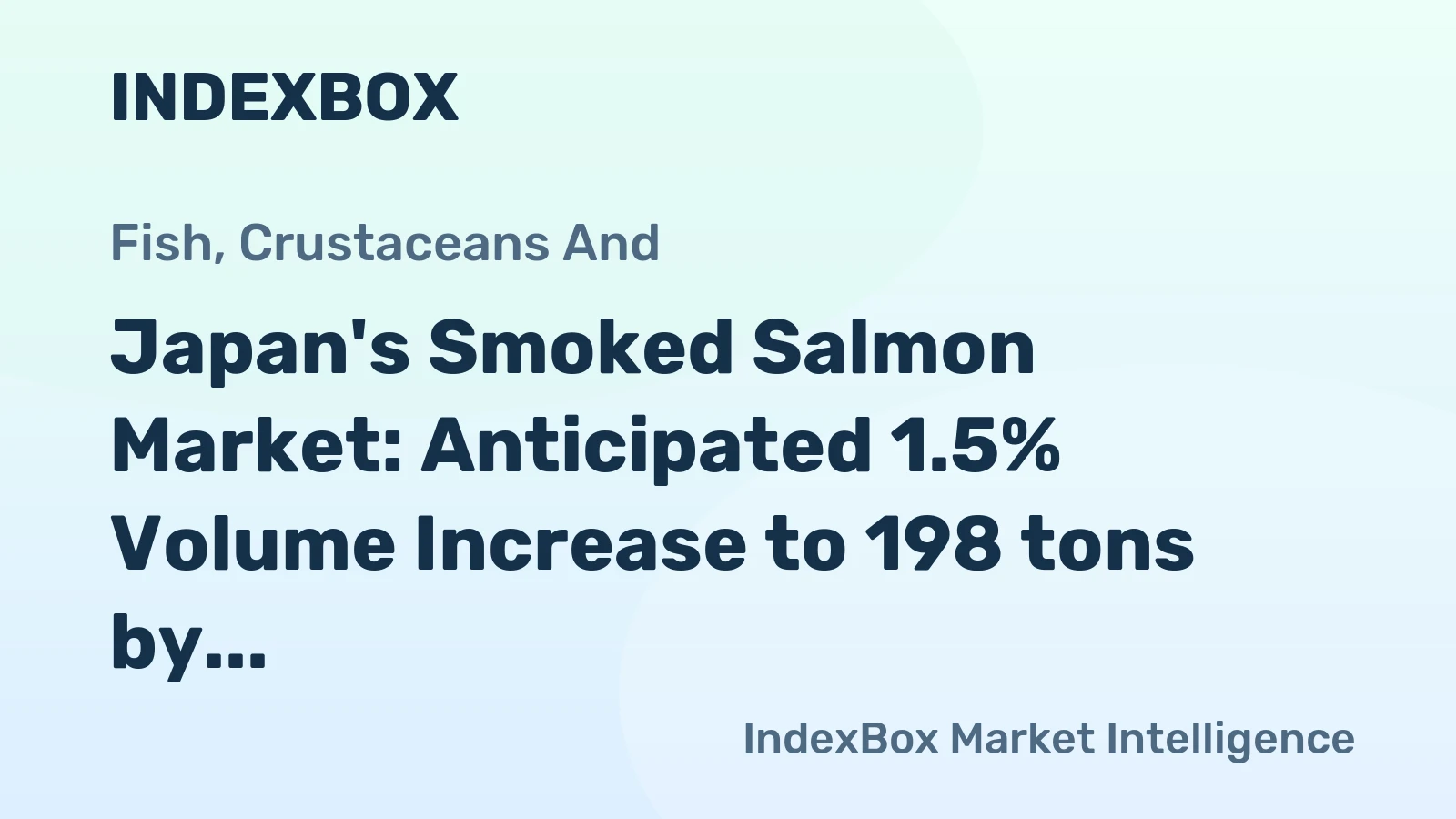 Japan's Smoked Salmon Market: Anticipated 1.5% Volume Increase to 198 tons by 2035, with $4.6M Value Growth