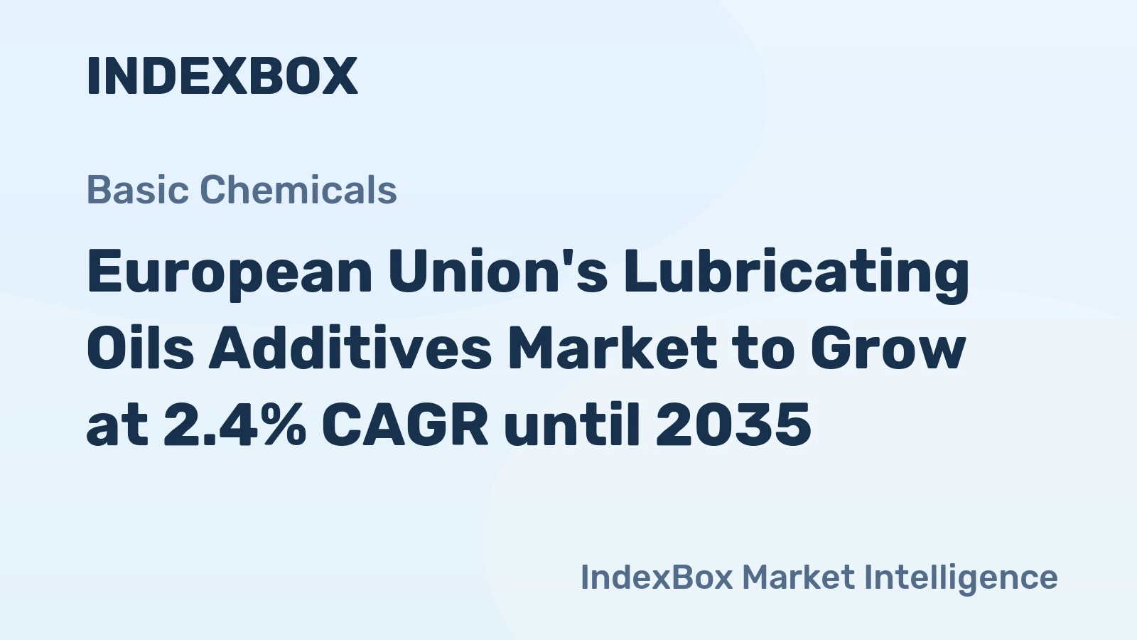 European Union's Lubricating Oils Additives Market to Grow at 2.4% CAGR until 2035