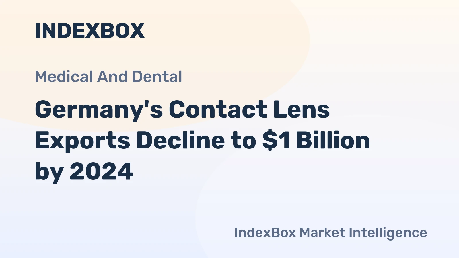 Germany's Contact Lens Exports Decline to $1 Billion by 2024