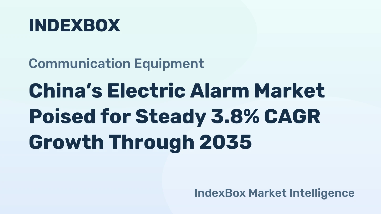 China’s Electric Alarm Market Poised for Steady 3.8% CAGR Growth Through 2035