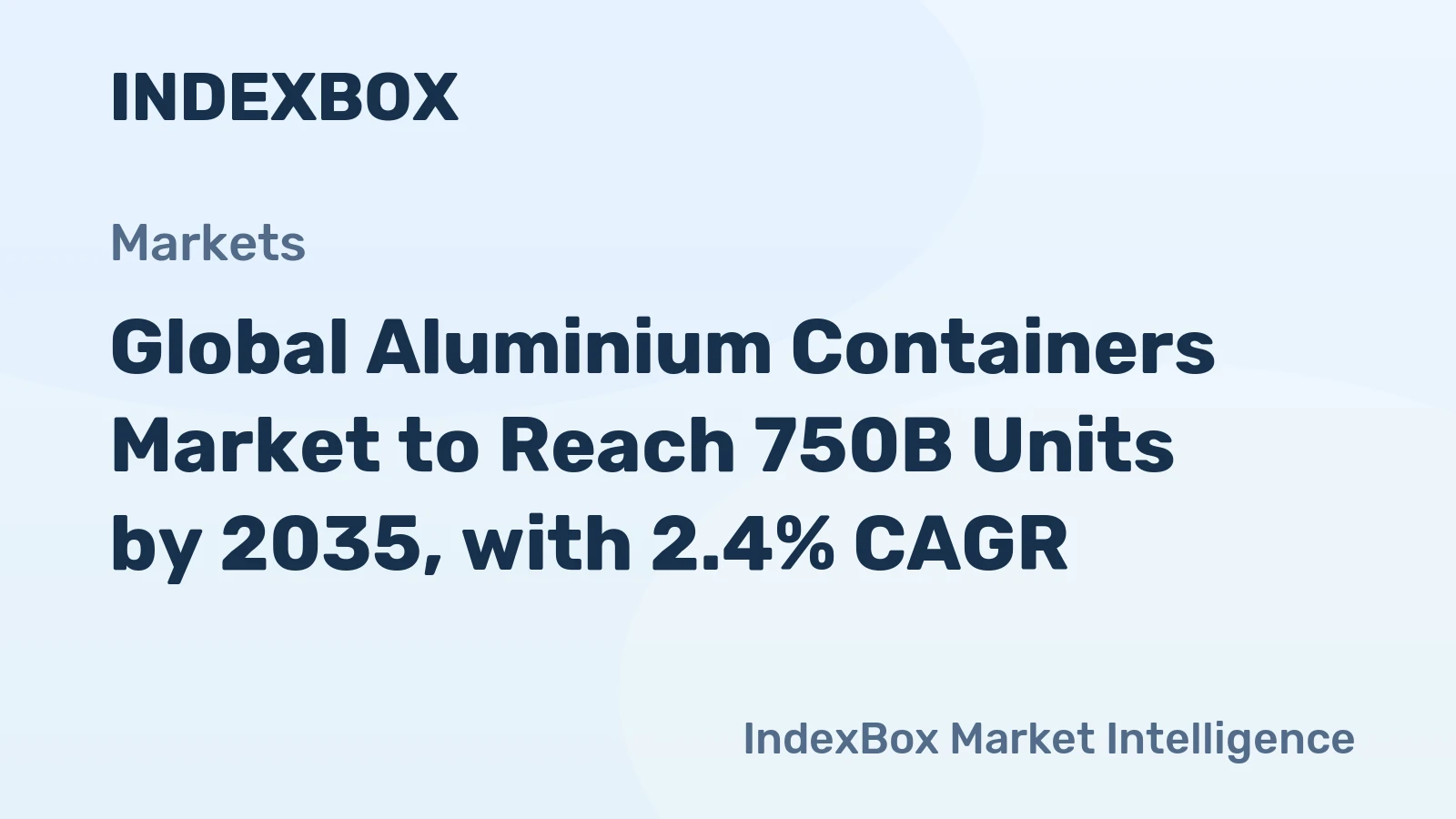 Global Aluminium Containers Market to Reach 750B Units by 2035, with 2.4% CAGR