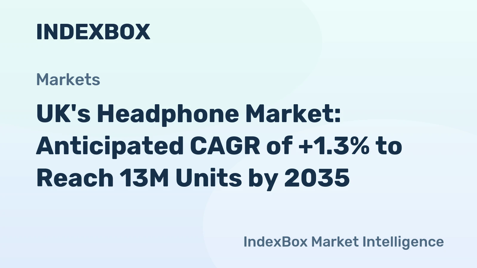 UK's Headphone Market: Anticipated CAGR of +1.3% to Reach 13M Units by 2035