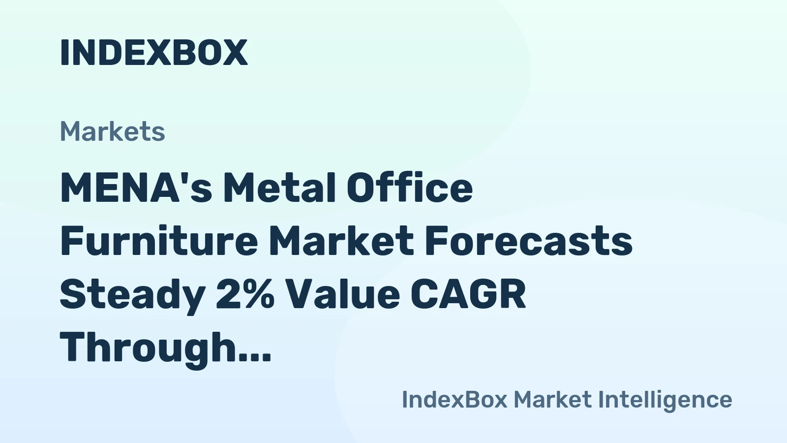 MENA's Metal Office Furniture Market Forecasts Steady 2% Value CAGR Through 2035
