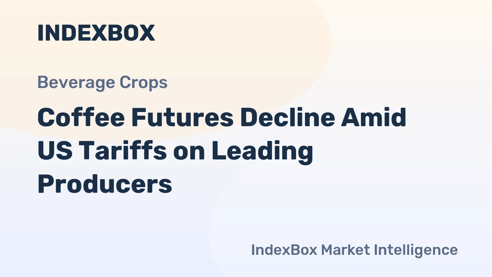 Coffee Futures Decline Amid US Tariffs on Leading Producers