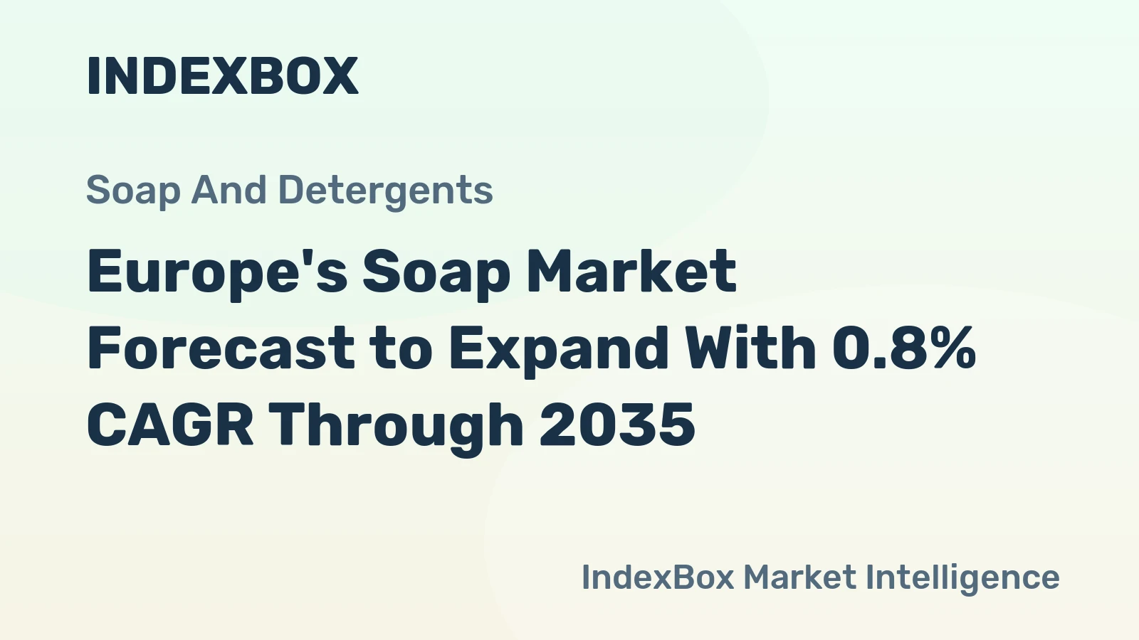 Europe's Soap Market Forecast to Expand With 0.8% CAGR Through 2035