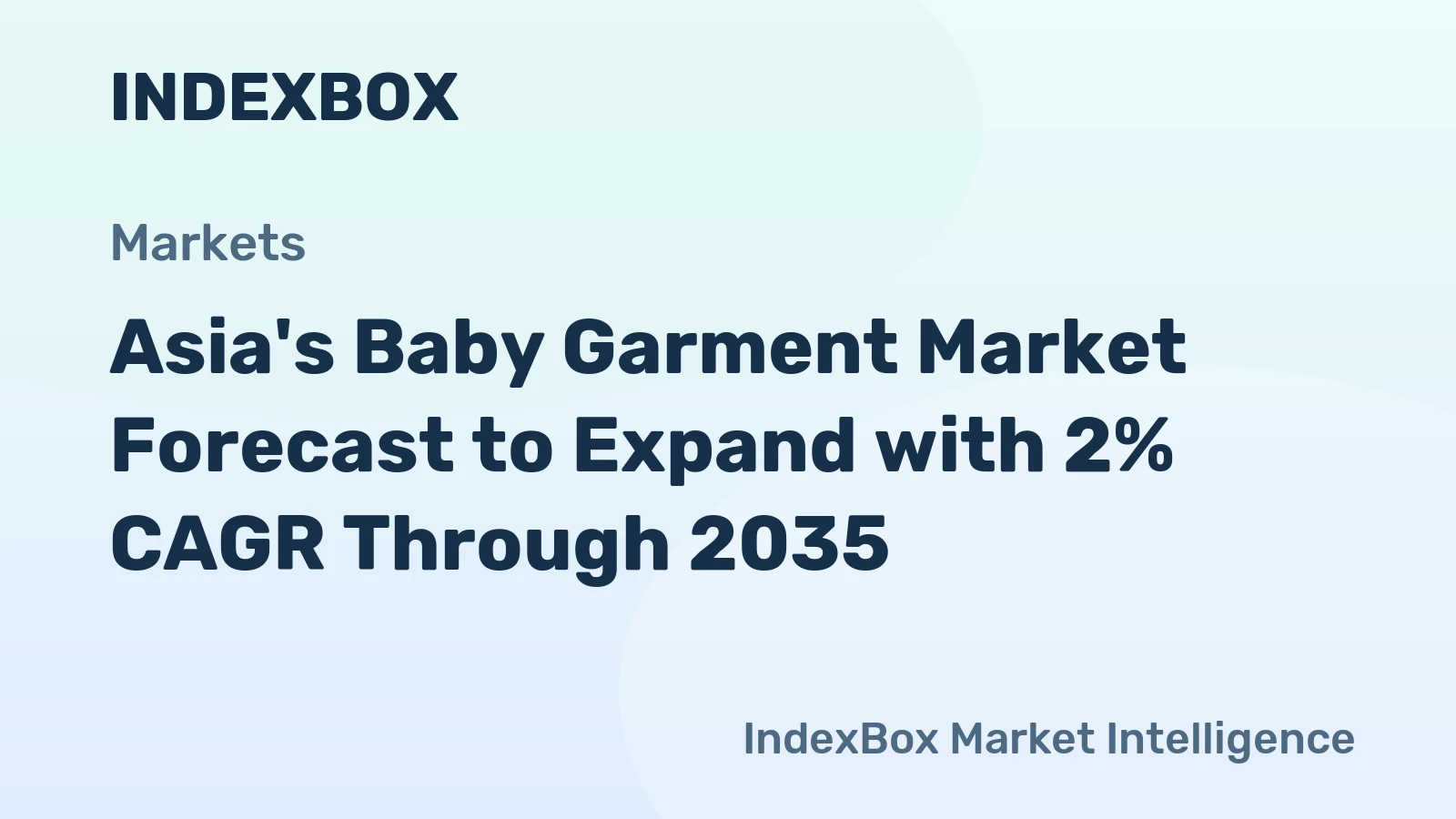 Asia's Baby Garment Market Forecast to Expand with 2% CAGR Through 2035