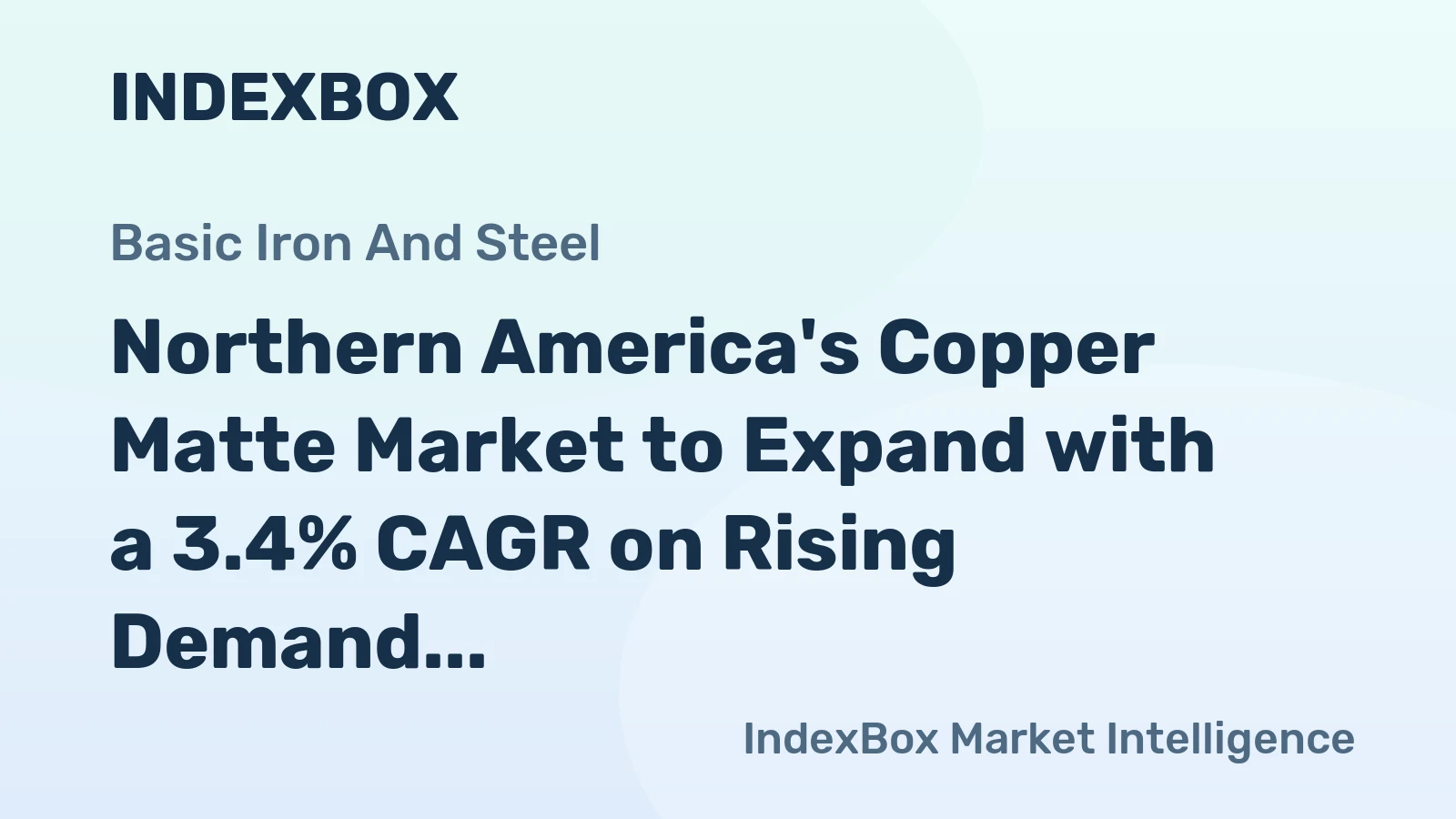 Northern America's Copper Matte Market to Expand with a 3.4% CAGR on Rising Demand
