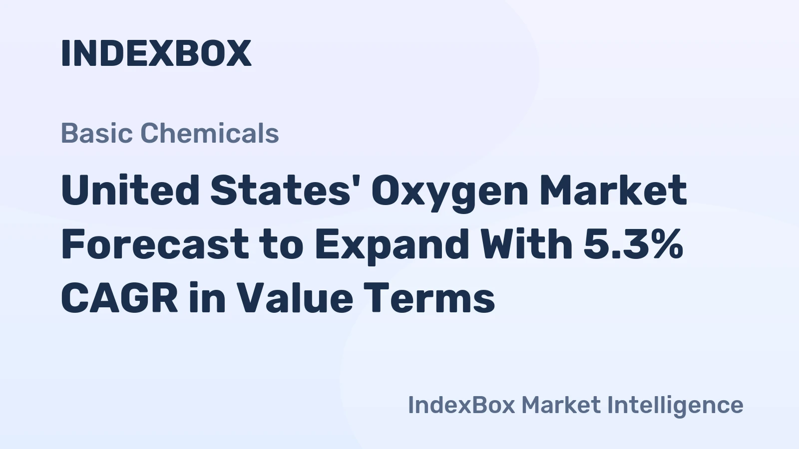 United States' Oxygen Market Forecast to Expand With 5.3% CAGR in Value Terms
