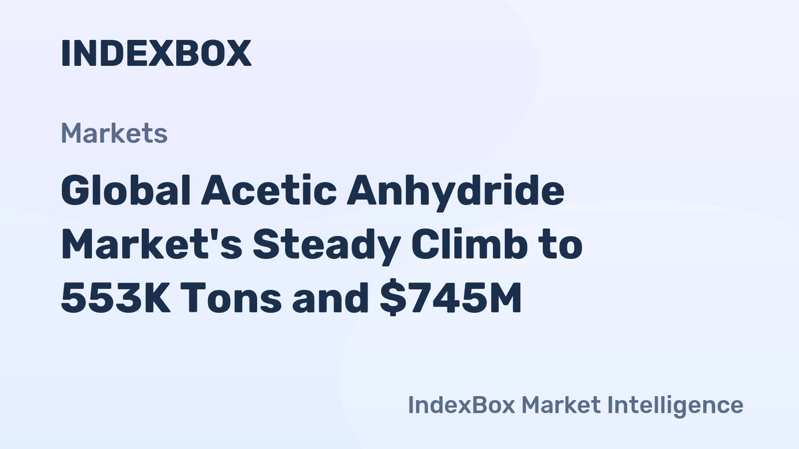 Global Acetic Anhydride Market's Steady Climb to 553K Tons and $745M