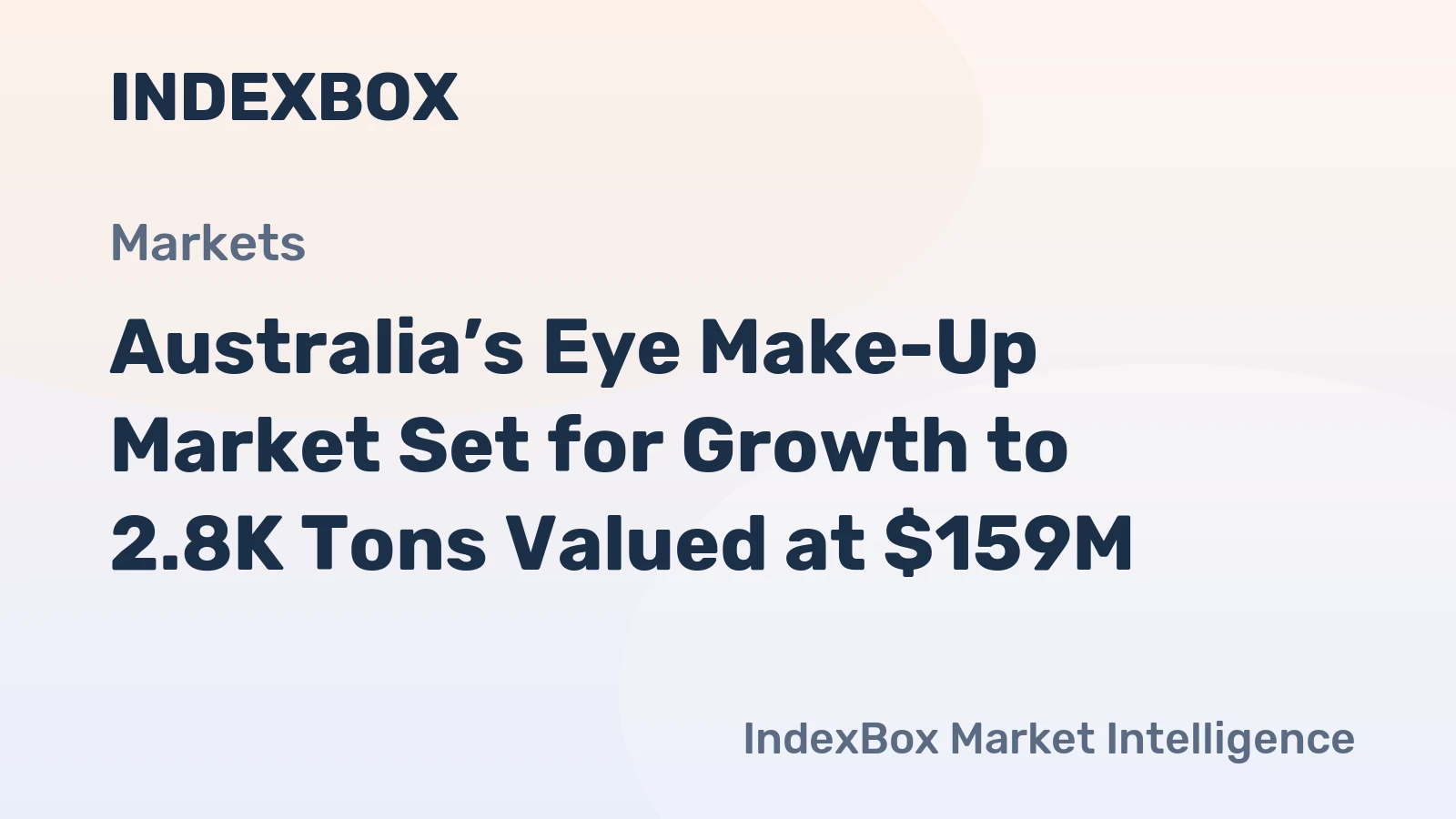 Australia’s Eye Make-Up Market Set for Growth to 2.8K Tons Valued at $159M