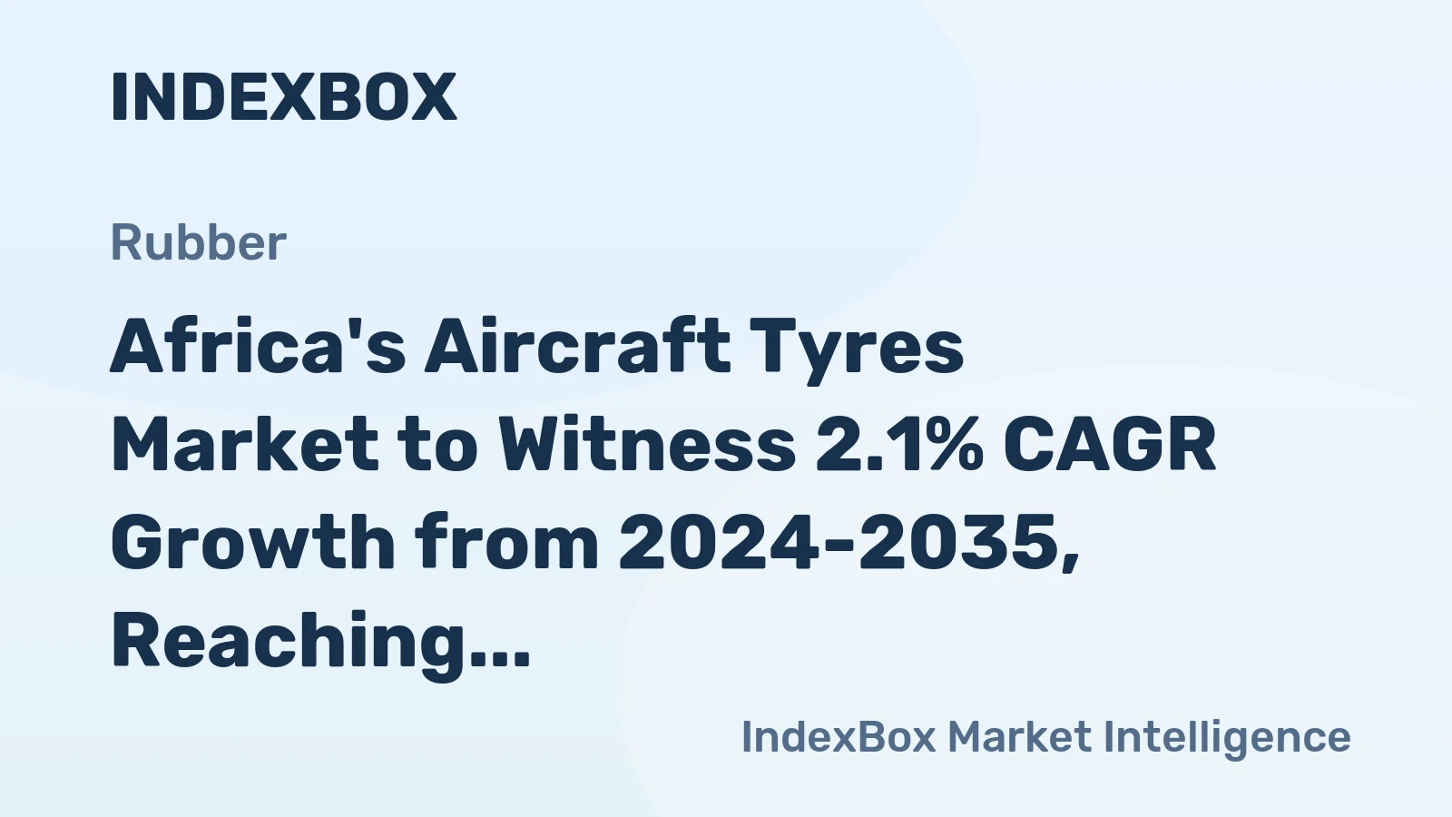 Africa's Aircraft Tyres Market to Witness 2.1% CAGR Growth from 2024-2035, Reaching 390K Units by 2035