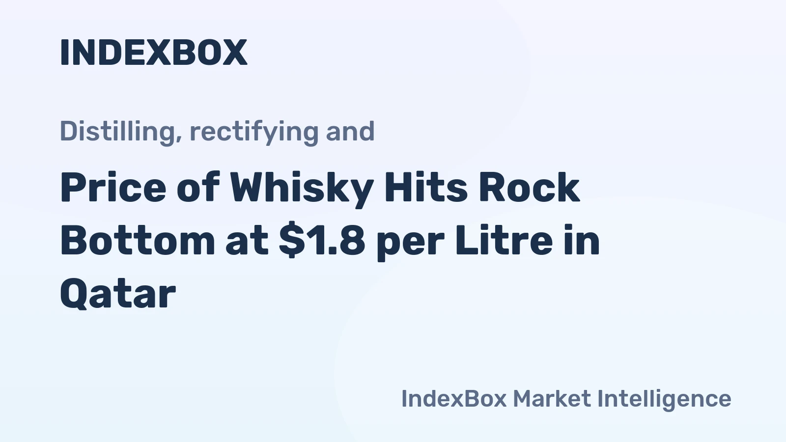 Price of Whisky Hits Rock Bottom at $1.8 per Litre in Qatar