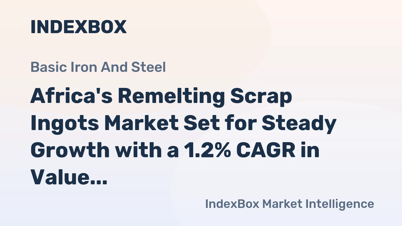 Africa's Remelting Scrap Ingots Market Set for Steady Growth with a 1.2% CAGR in Value