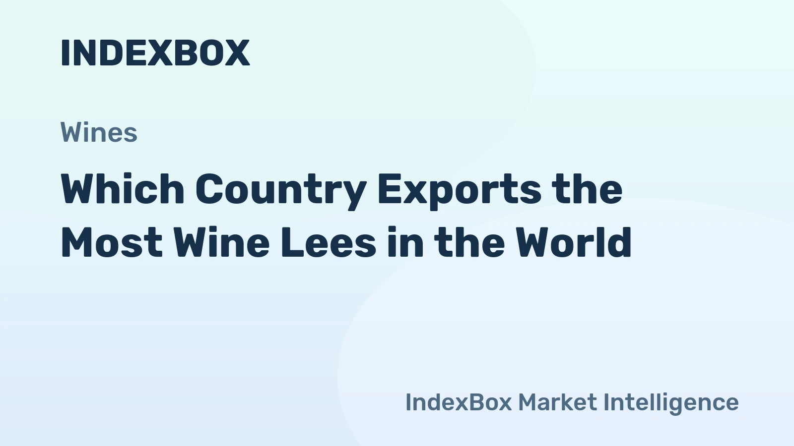 Which Country Exports the Most Wine Lees in the World?