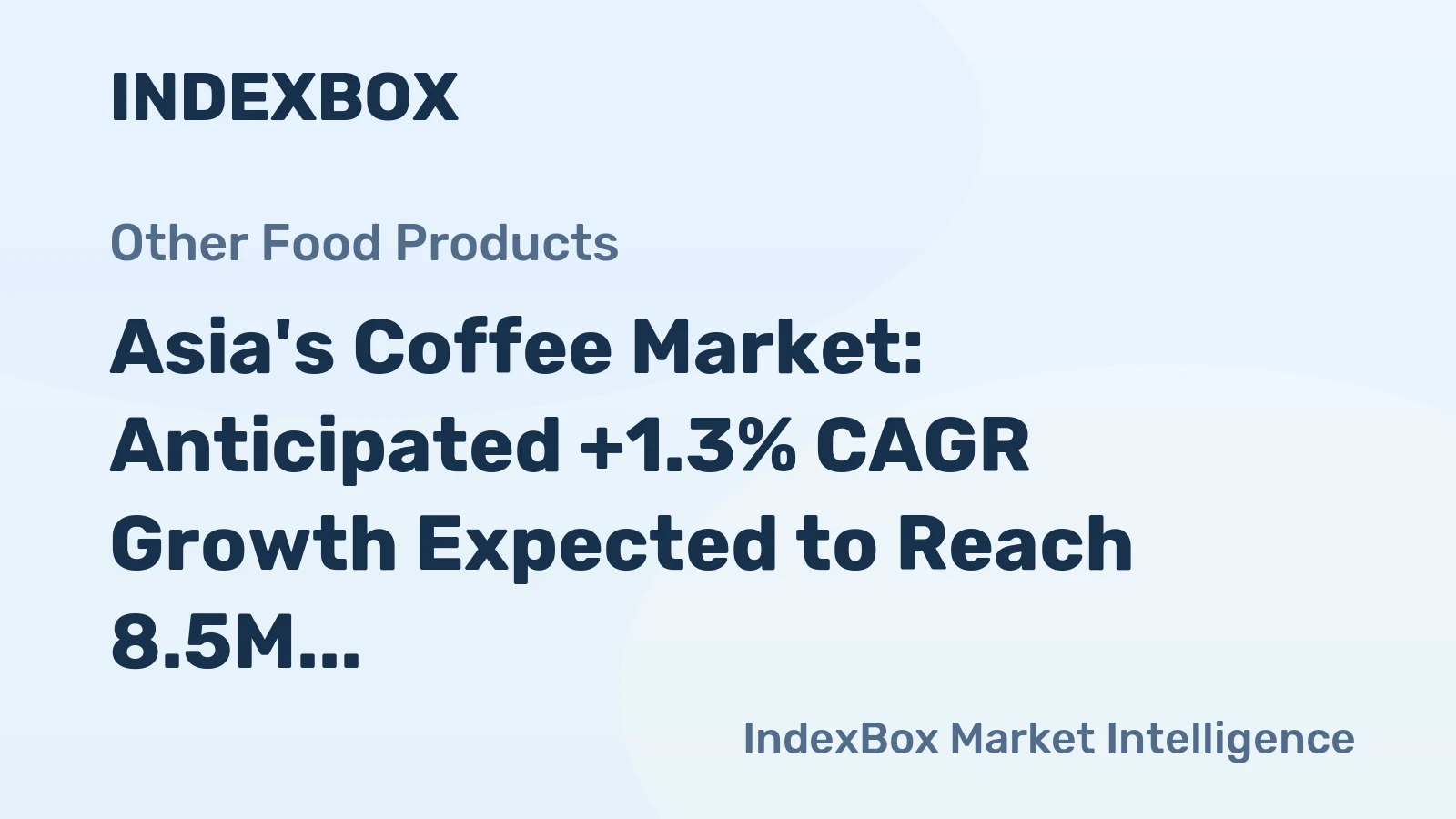 Asia's Coffee Market: Anticipated +1.3% CAGR Growth Expected to Reach 8.5M Tons by 2035