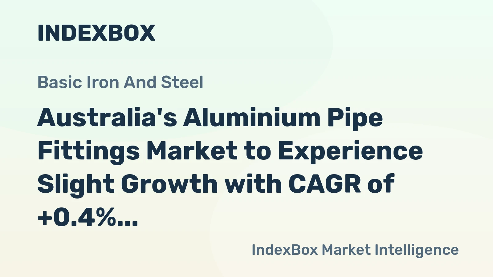 Australia's Aluminium Pipe Fittings Market to Experience Slight Growth with CAGR of +0.4% from 2024-2035