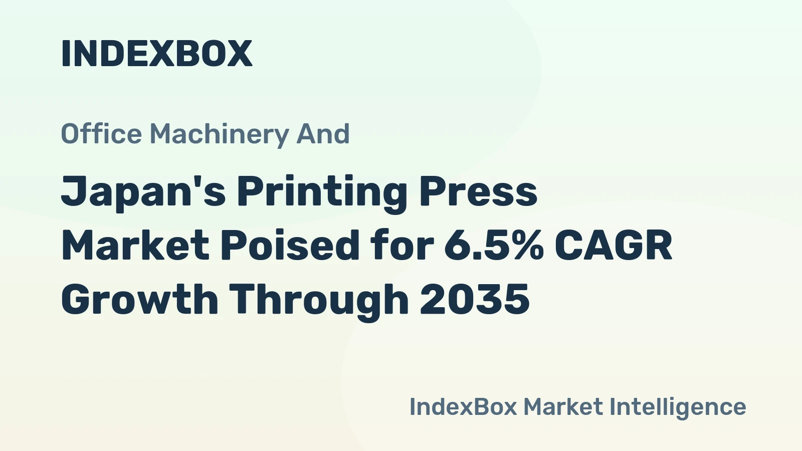 Japan's Printing Press Market Poised for 6.5% CAGR Growth Through 2035