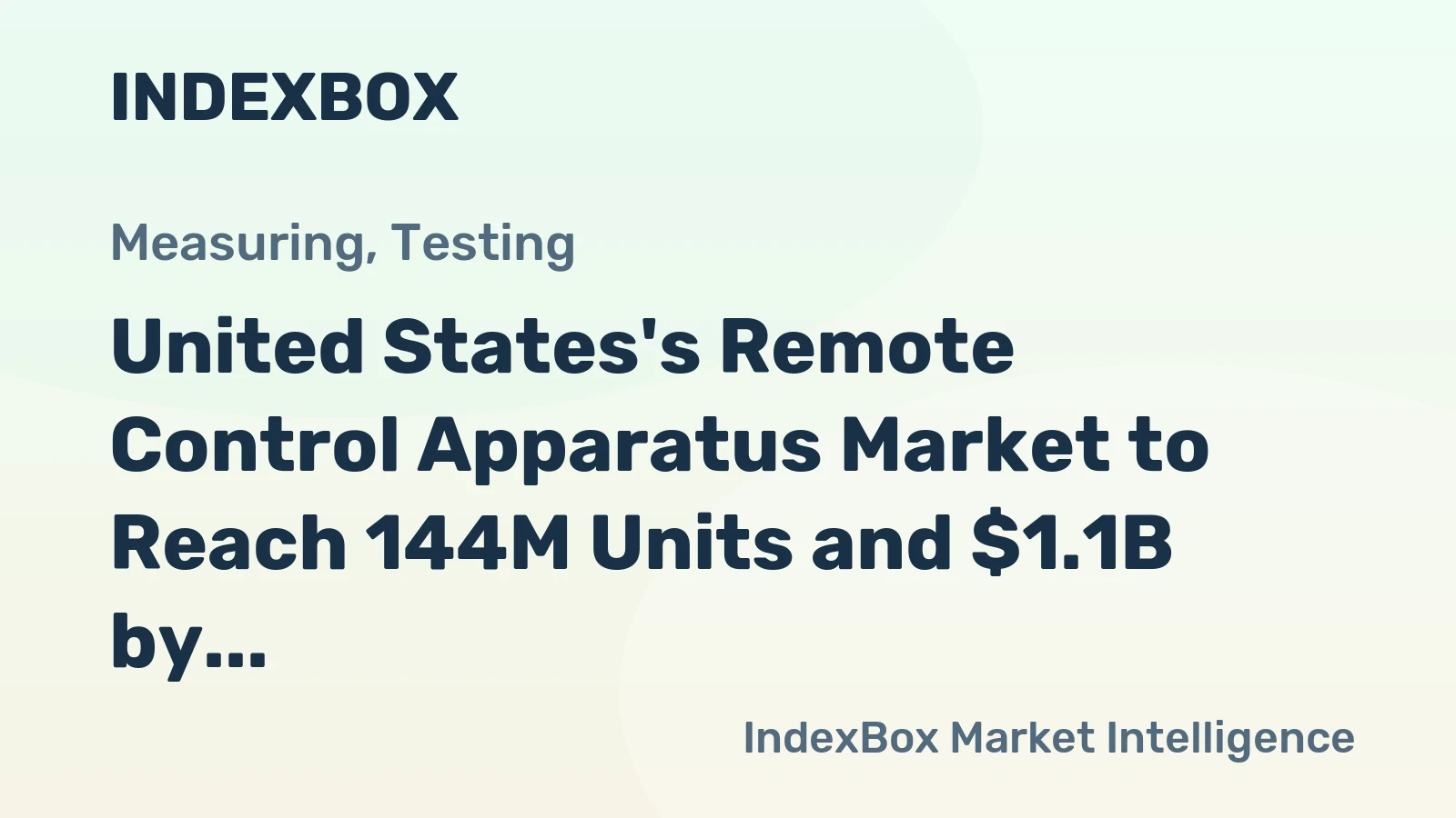 United States's Remote Control Apparatus Market to Reach 144M Units and $1.1B by 2035, Showing Modest Growth