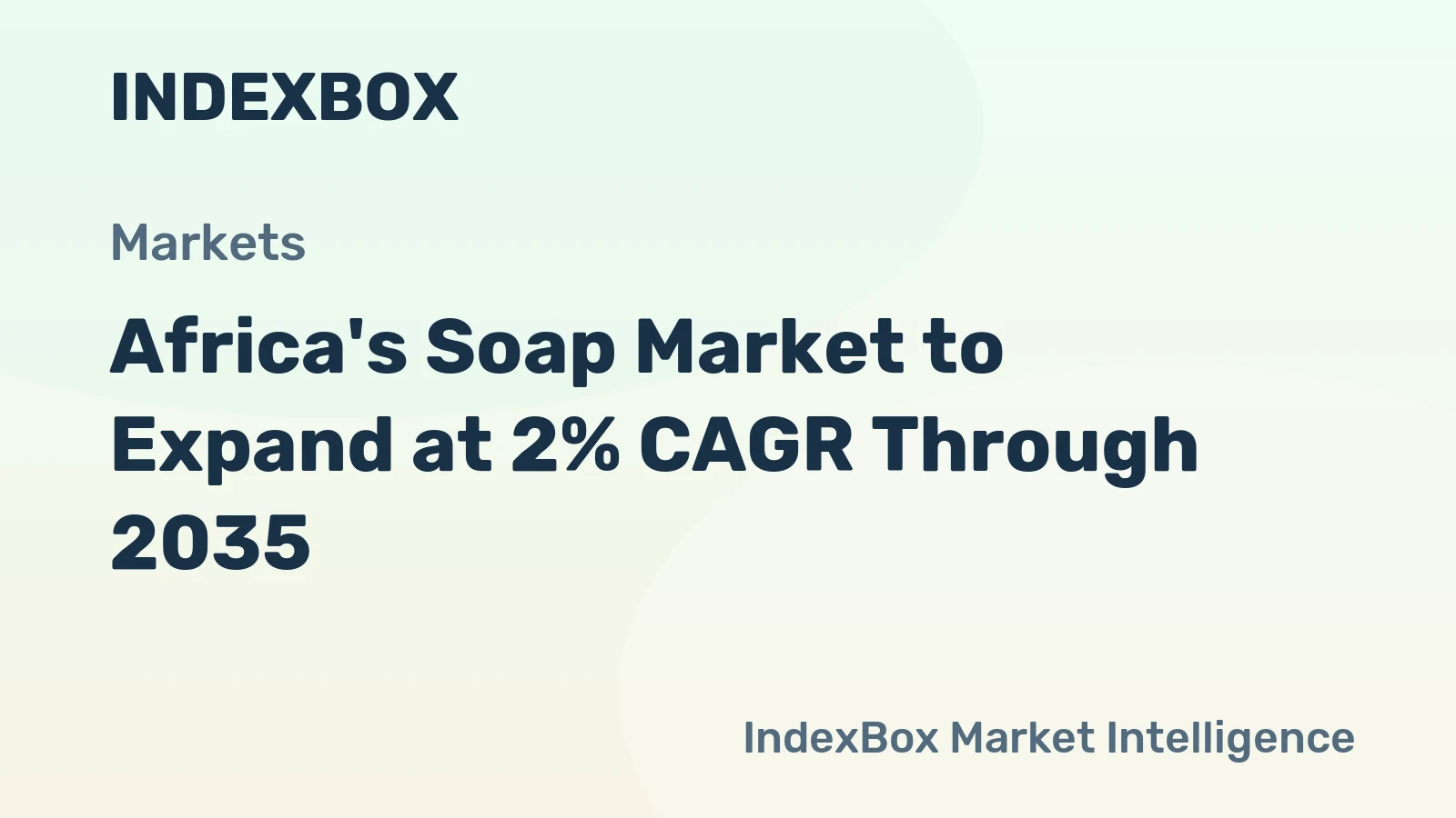 Africa's Soap Market to Expand at 2% CAGR Through 2035