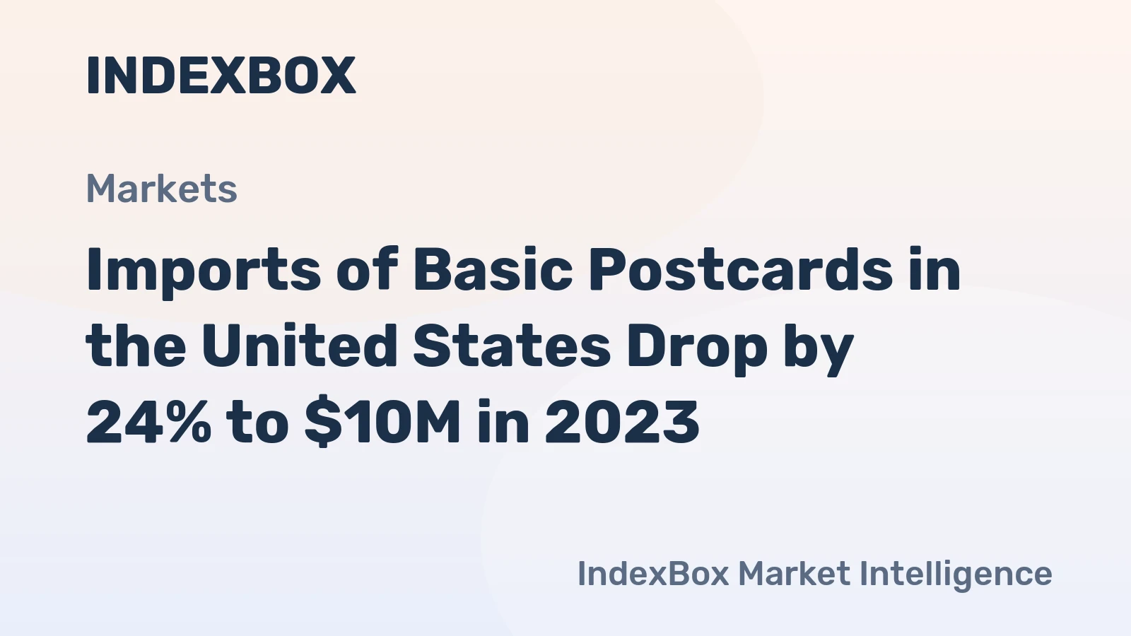 Imports of Basic Postcards in the United States Drop by 24% to $10M in 2023