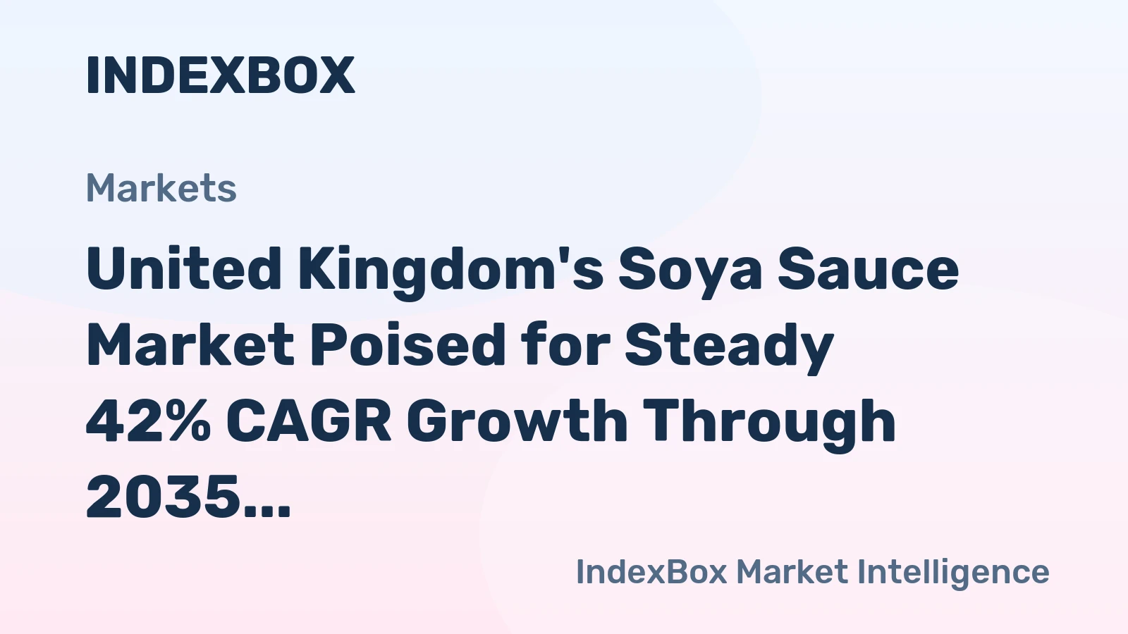 United Kingdom's Soya Sauce Market Poised for Steady 42% CAGR Growth Through 2035