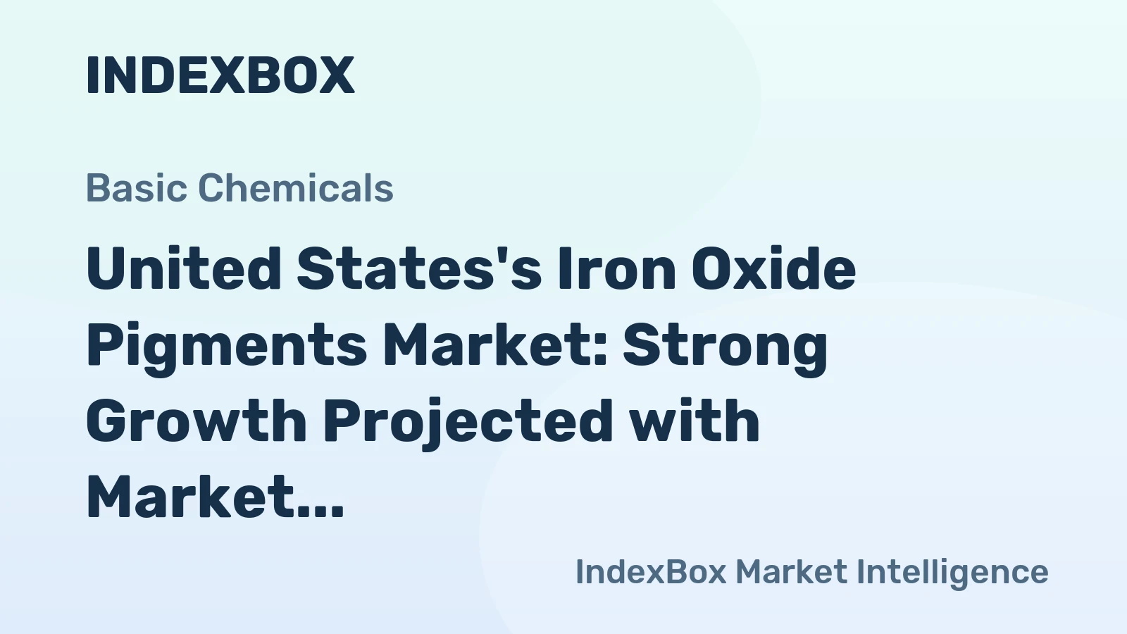 United States's Iron Oxide Pigments Market: Strong Growth Projected with Market Volume to Reach 379K Tons and Market Value to Hit $500M by 2035