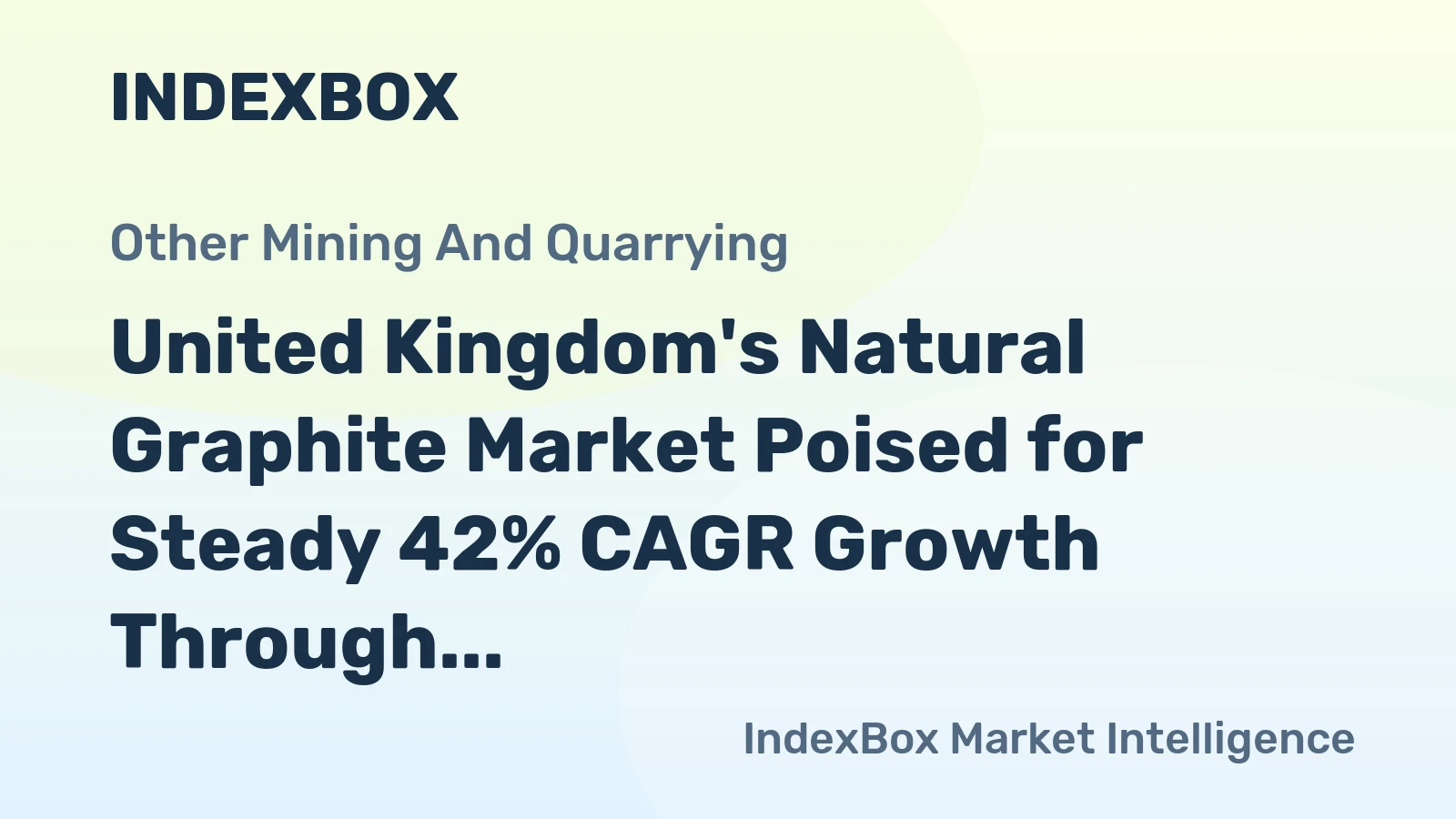 United Kingdom's Natural Graphite Market Poised for Steady 42% CAGR Growth Through 2035