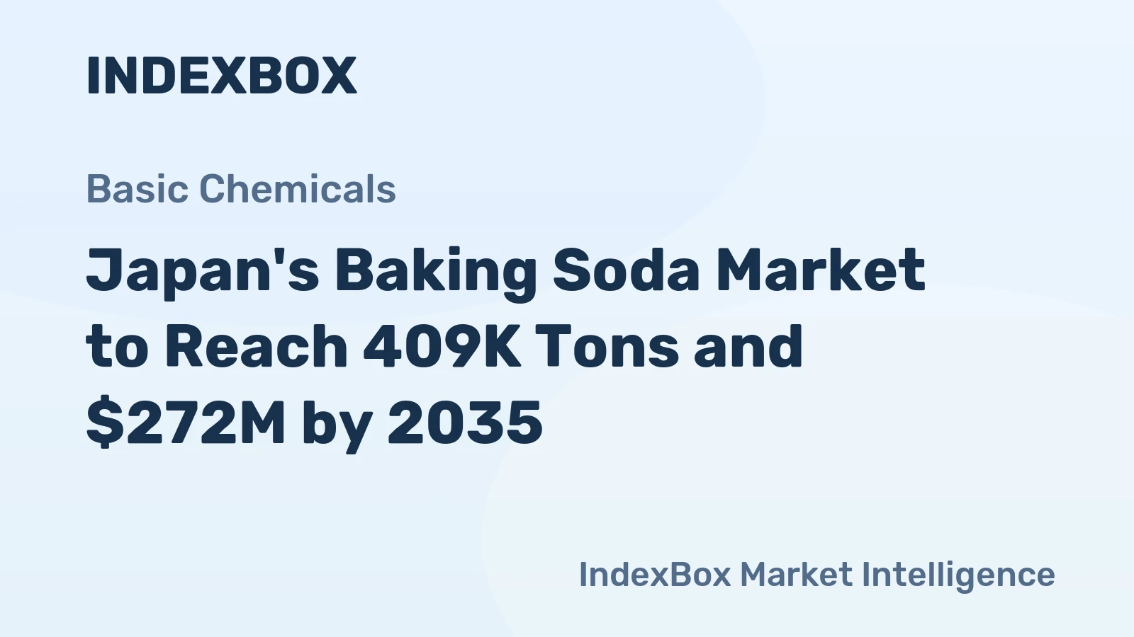 Japan's Baking Soda Market to Reach 409K Tons and $272M by 2035