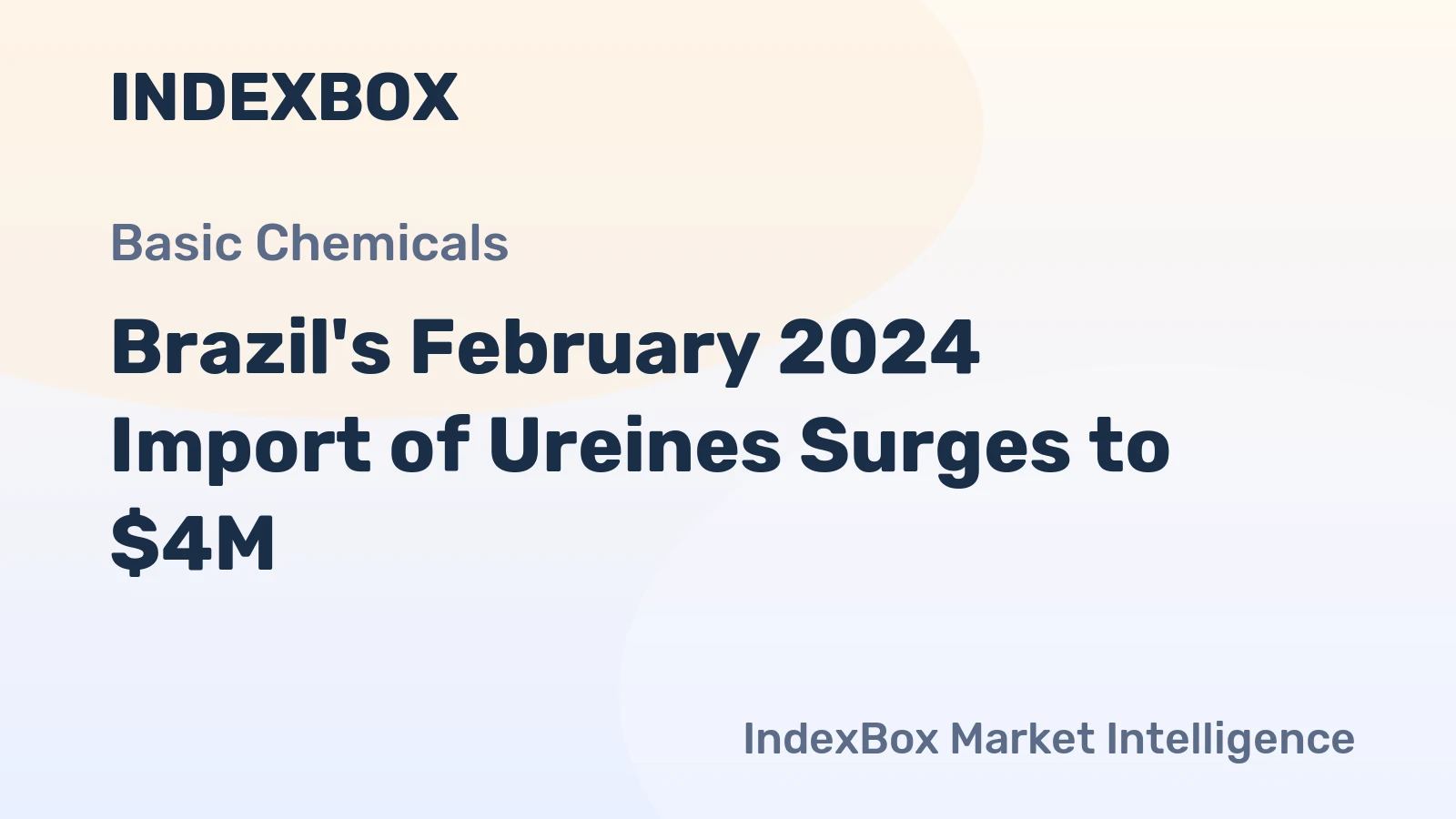 Brazil's February 2024 Import of Ureines Surges to $4M