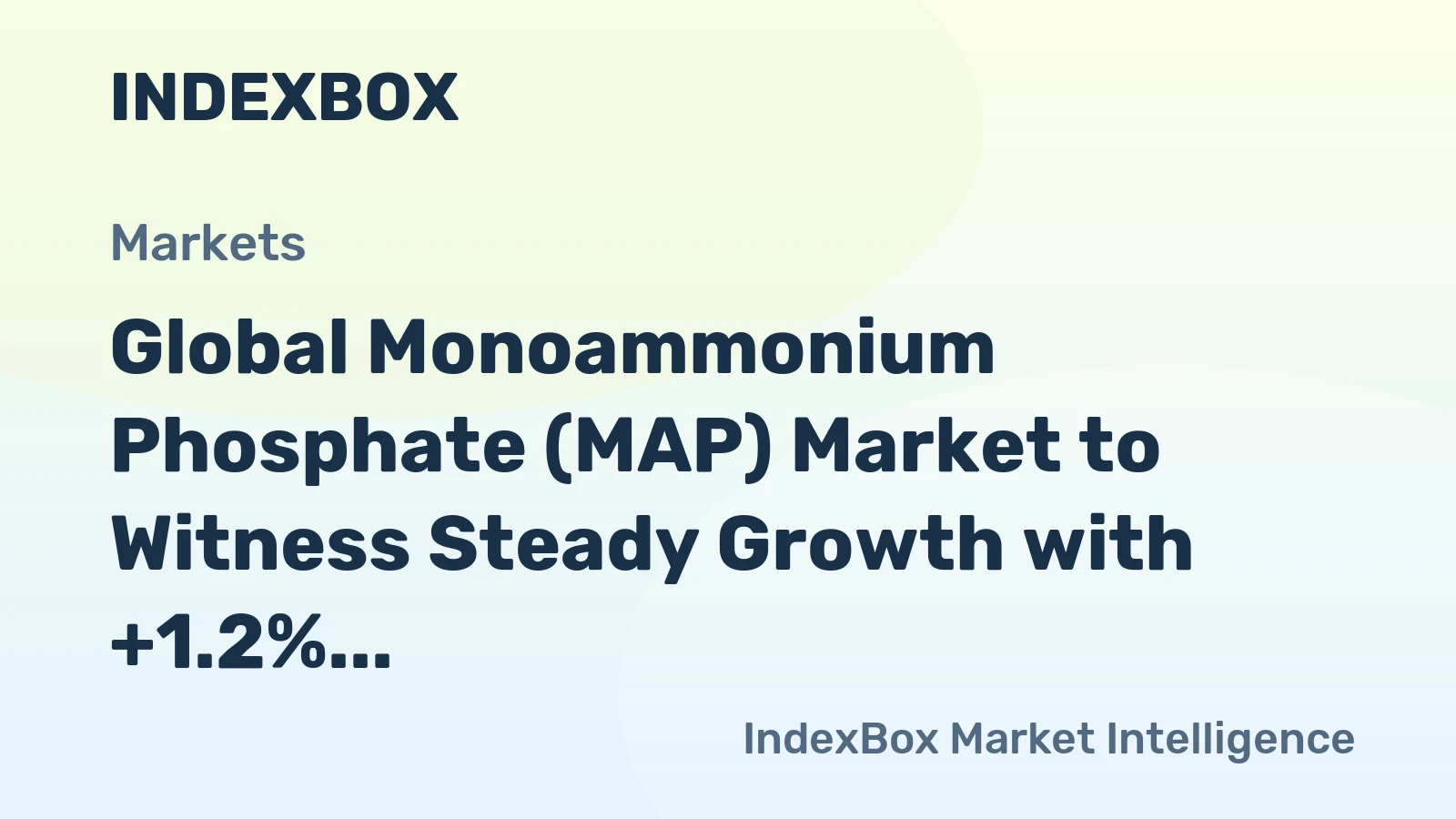 Global Monoammonium Phosphate (MAP) Market to Witness Steady Growth with +1.2% CAGR, Reaching $35.5B by 2035