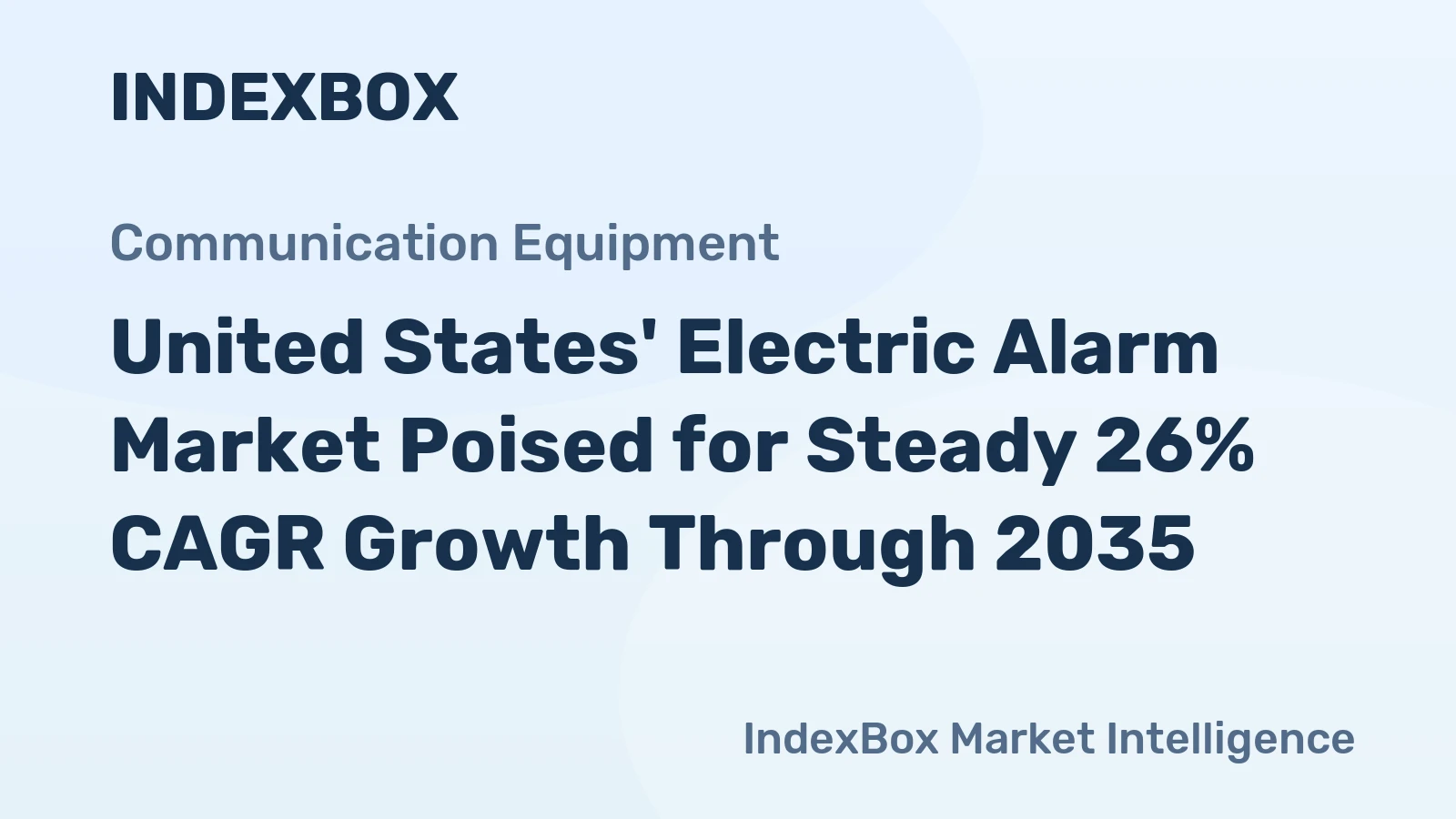 United States' Electric Alarm Market Poised for Steady 26% CAGR Growth Through 2035
