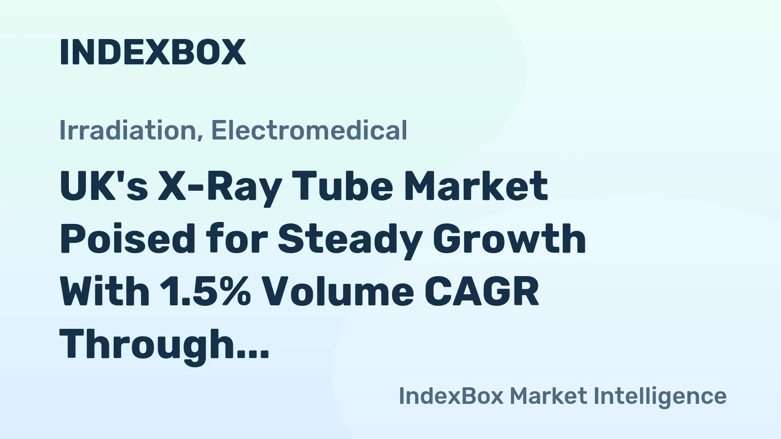 UK's X-Ray Tube Market Poised for Steady Growth With 1.5% Volume CAGR Through 2035