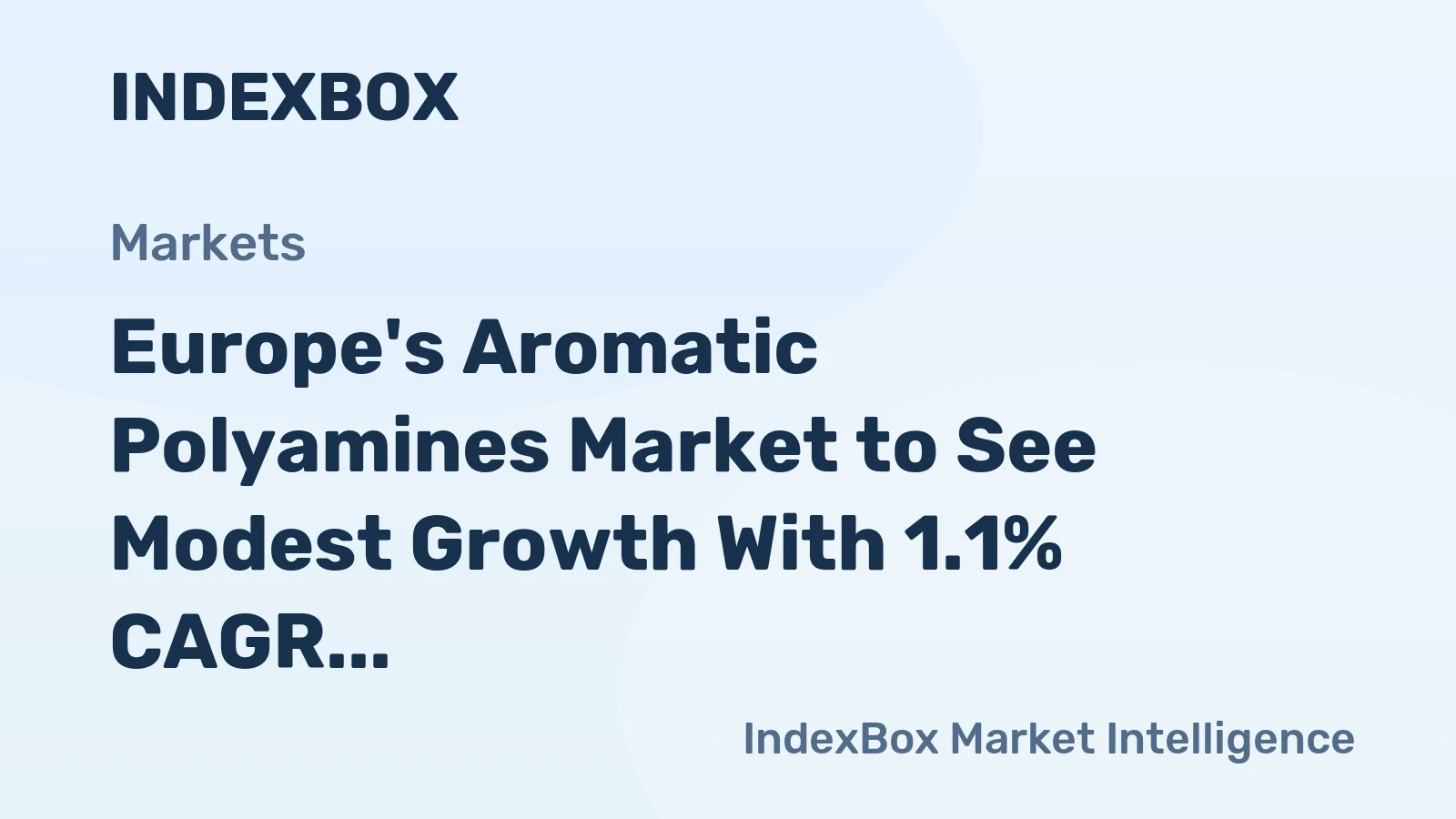 Europe's Aromatic Polyamines Market to See Modest Growth With 1.1% CAGR Through 2035