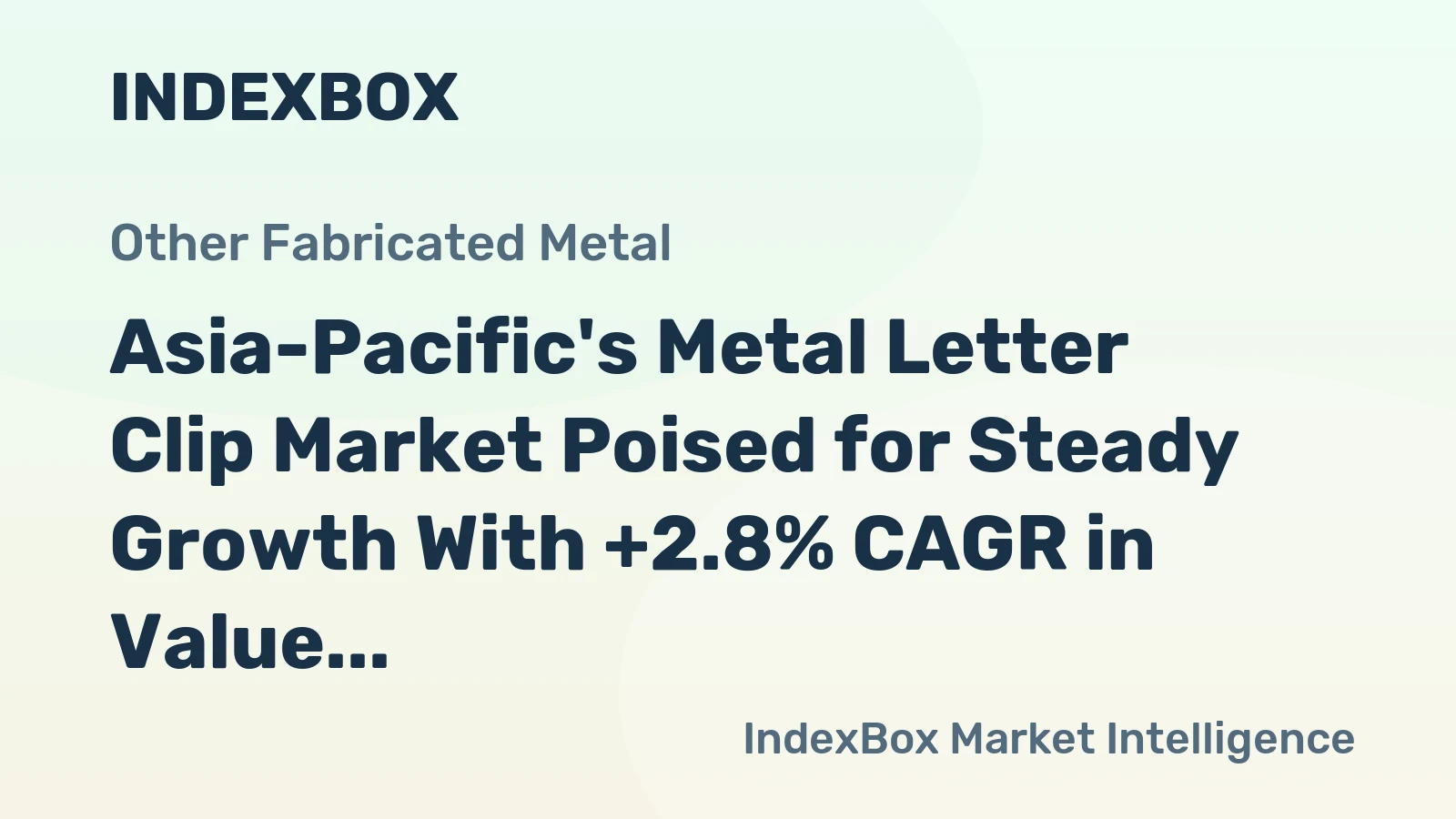 Asia-Pacific's Metal Letter Clip Market Poised for Steady Growth With +2.8% CAGR in Value Through 2035