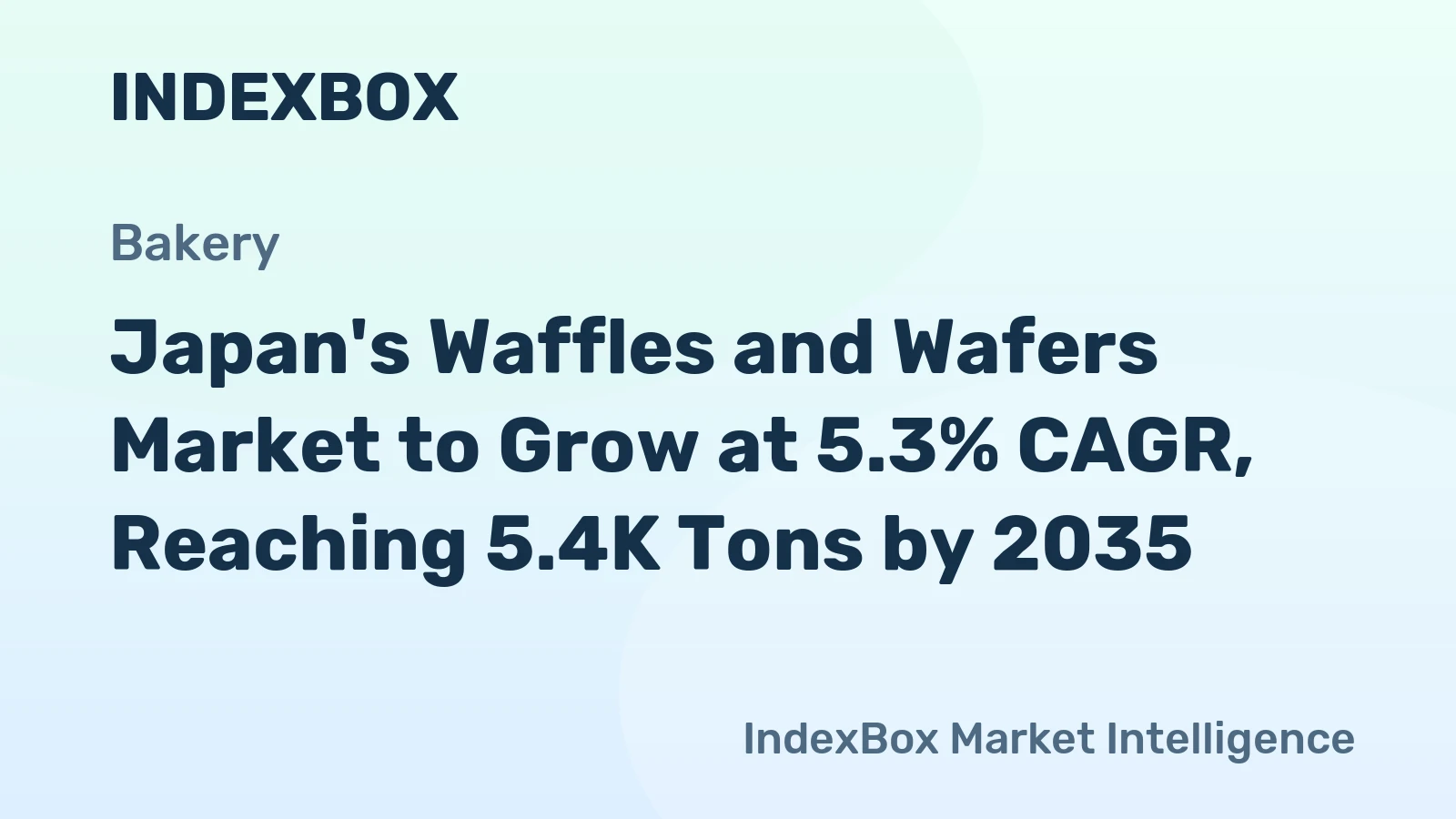 Japan's Waffles and Wafers Market to Grow at 5.3% CAGR, Reaching 5.4K Tons by 2035