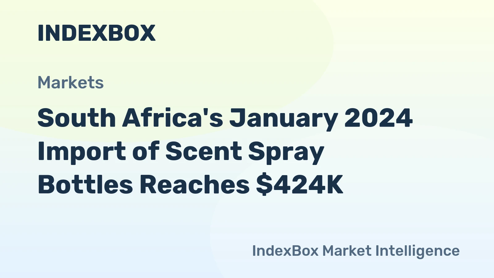 South Africa's January 2024 Import of Scent Spray Bottles Reaches $424K