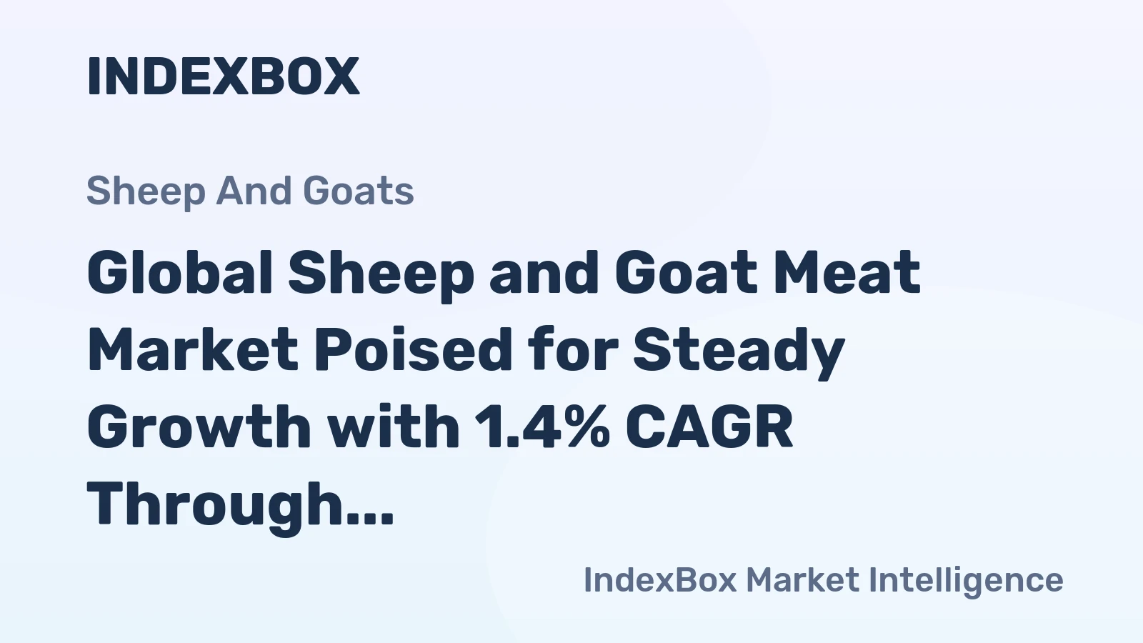 Global Sheep and Goat Meat Market Poised for Steady Growth with 1.4% CAGR Through 2035