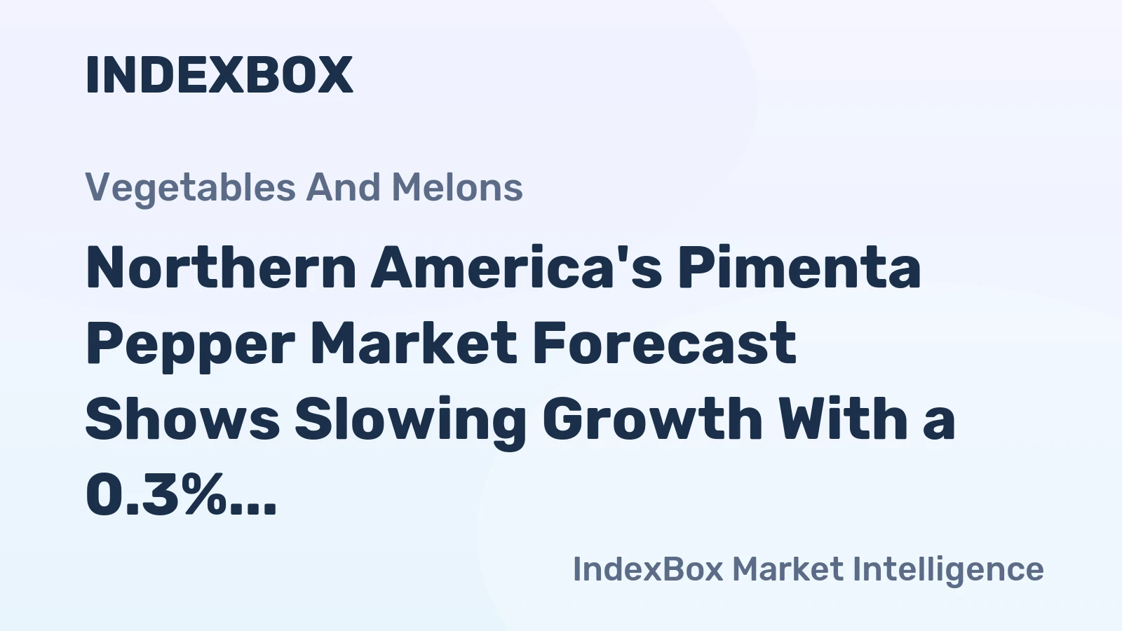 Northern America's Pimenta Pepper Market Forecast Shows Slowing Growth With a 0.3% Volume CAGR Through 2035