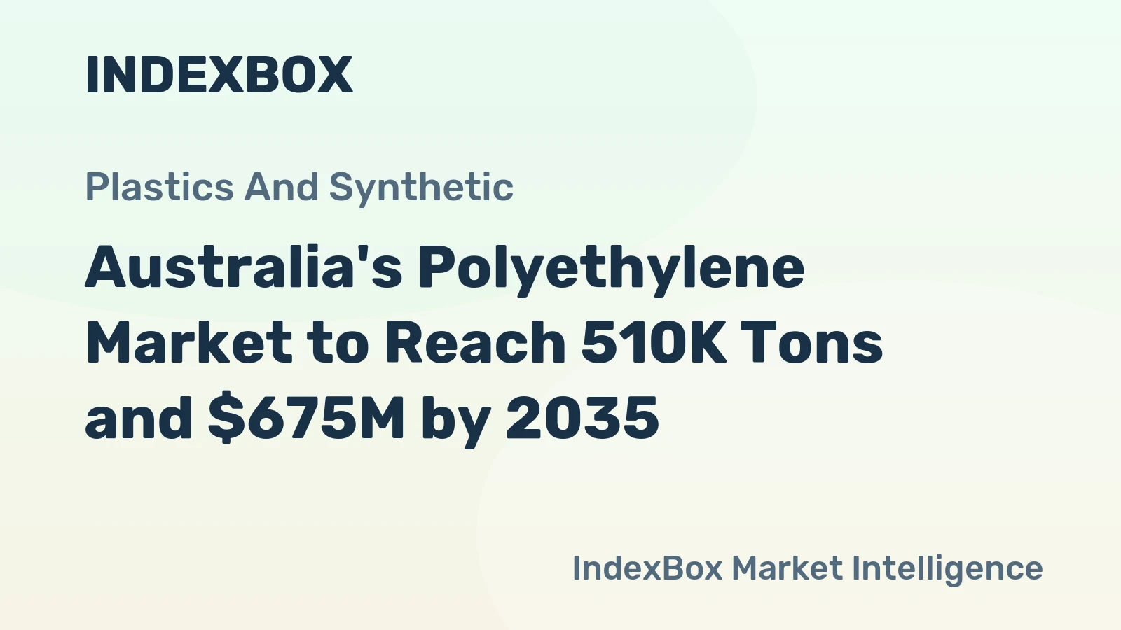 Australia's Polyethylene Market to Reach 510K Tons and $675M by 2035