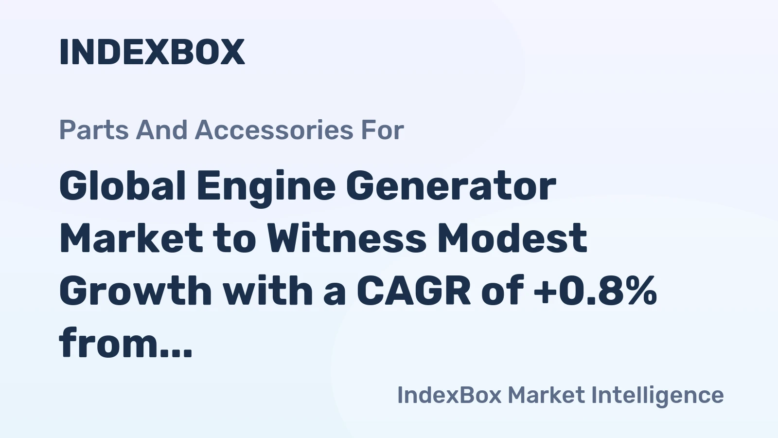 Global Engine Generator Market to Witness Modest Growth with a CAGR of +0.8% from 2024 to 2035
