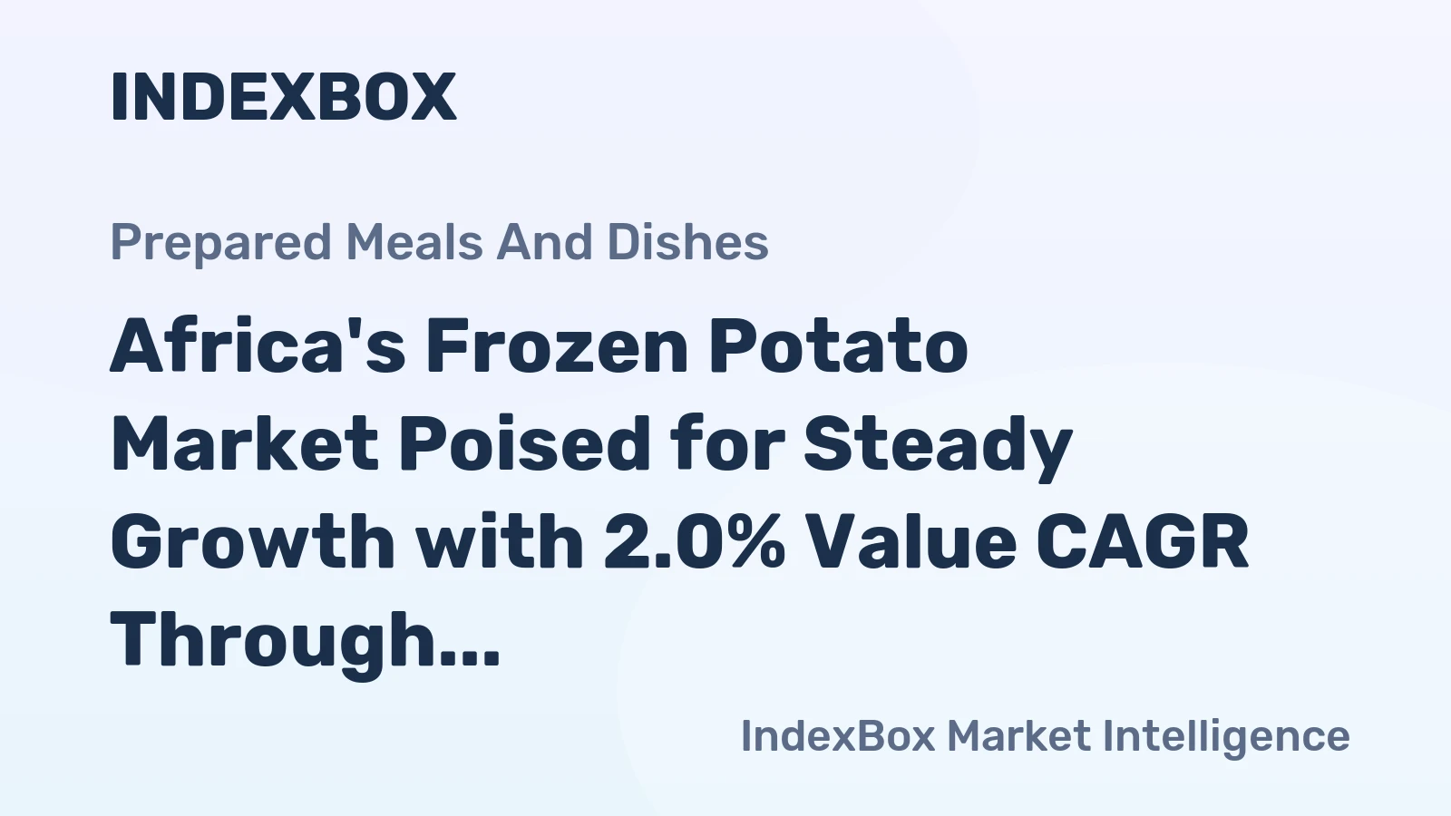 Africa's Frozen Potato Market Poised for Steady Growth with 2.0% Value CAGR Through 2035