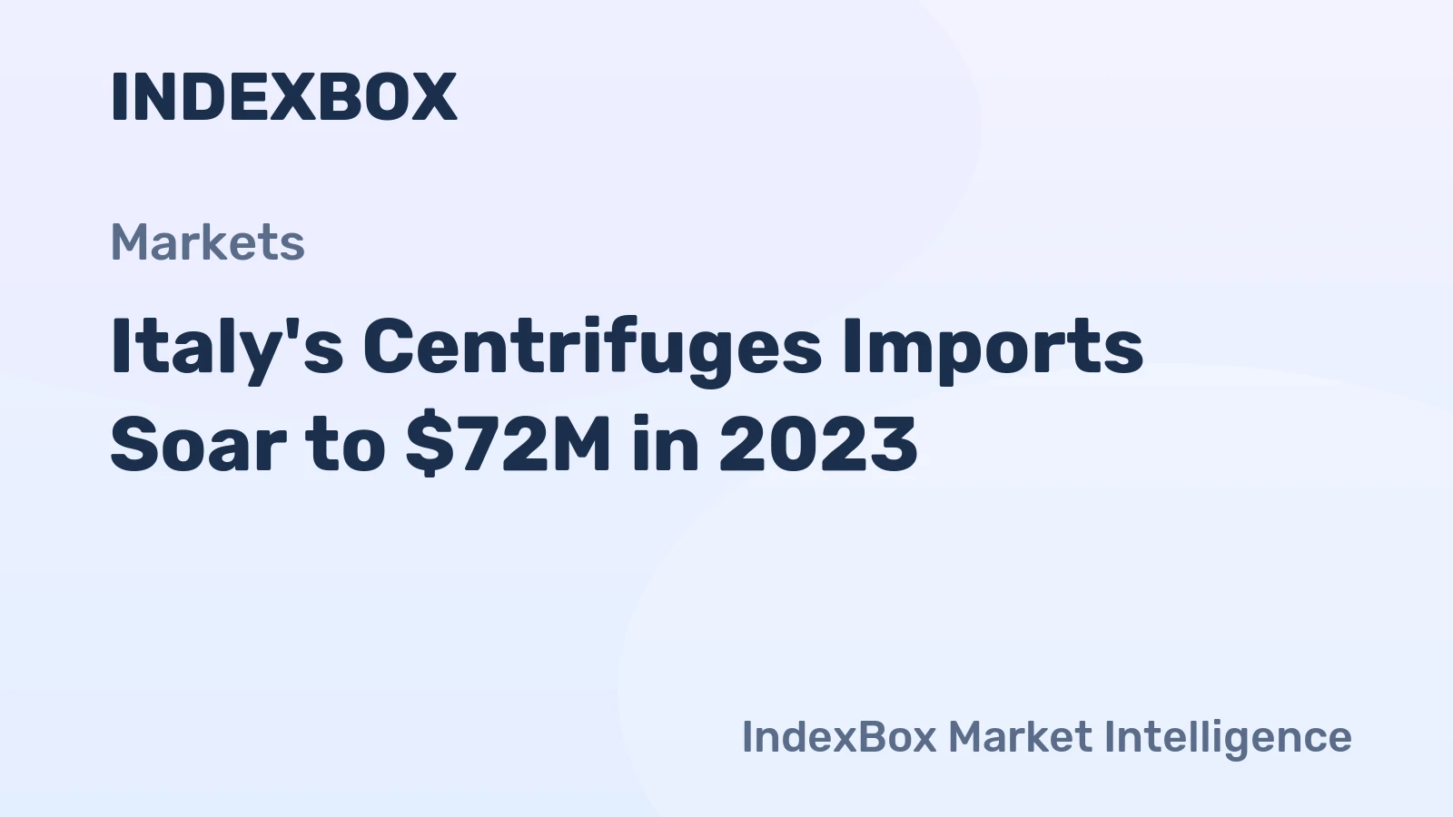 Italy's Centrifuges Imports Soar to $72M in 2023
