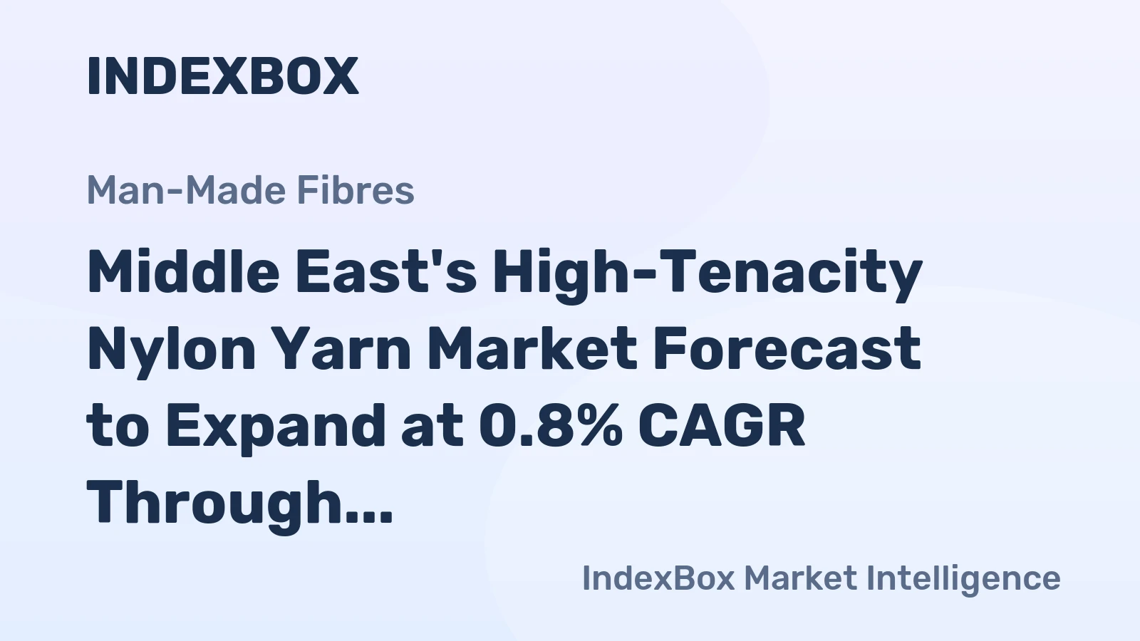 Middle East's High-Tenacity Nylon Yarn Market Forecast to Expand at 0.8% CAGR Through 2035