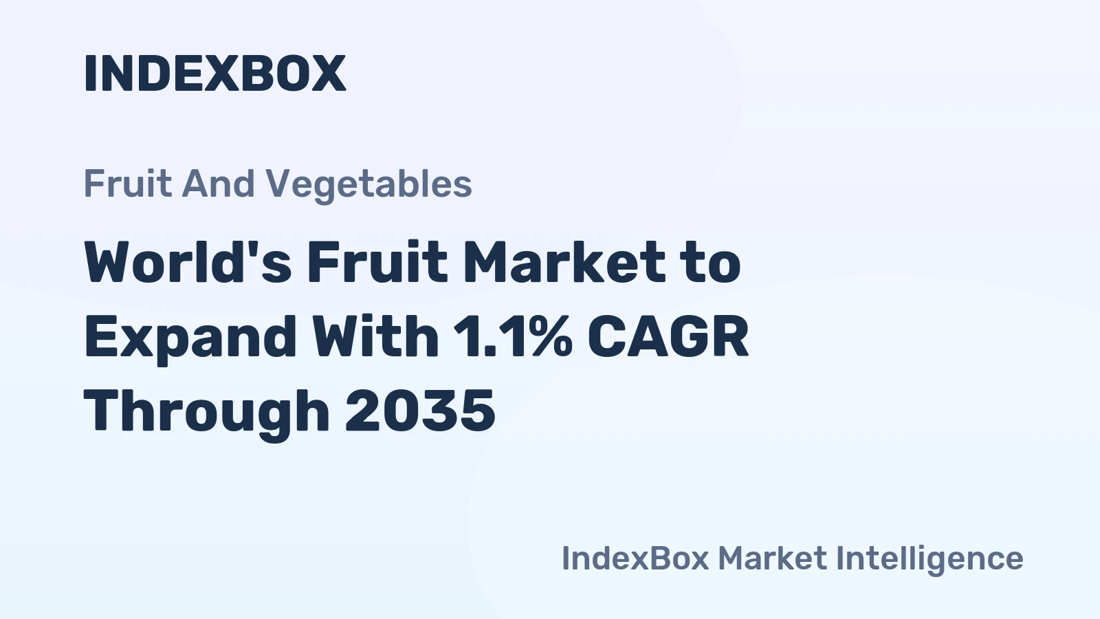 World's Fruit Market to Expand With 1.1% CAGR Through 2035