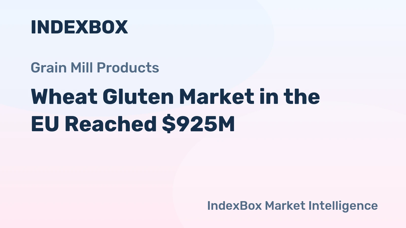 Wheat Gluten Market in the EU Reached $925M
