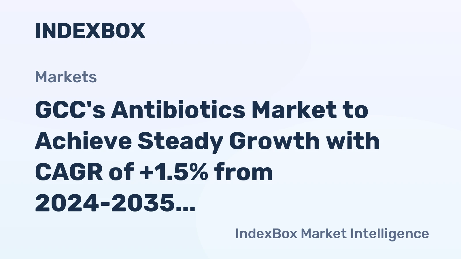 GCC's Antibiotics Market to Achieve Steady Growth with CAGR of +1.5% from 2024-2035