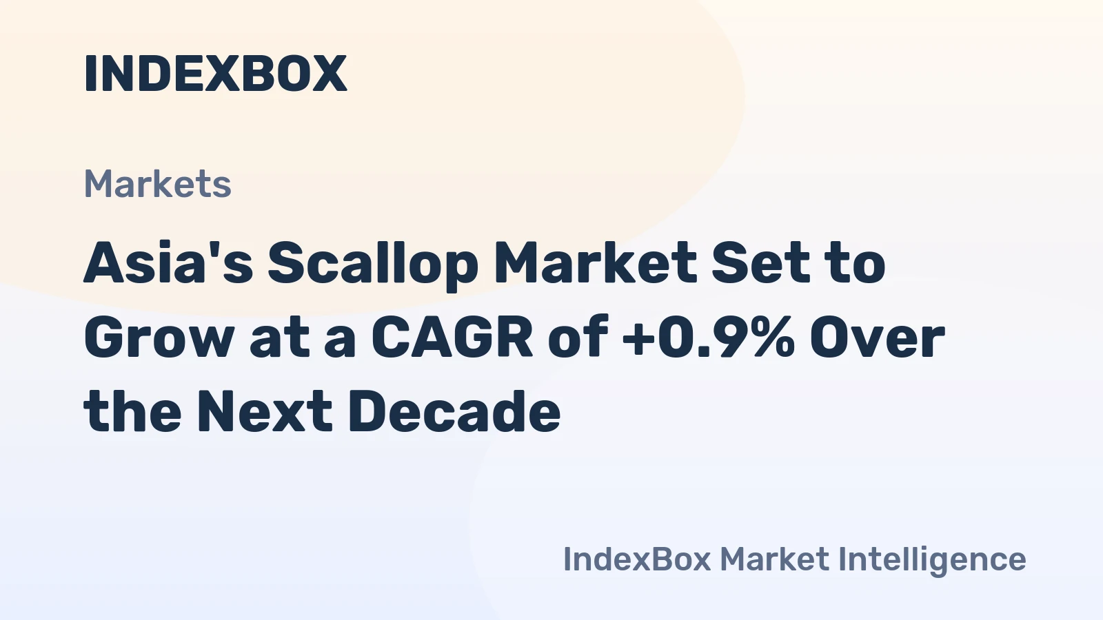 Asia's Scallop Market Set to Grow at a CAGR of +0.9% Over the Next Decade