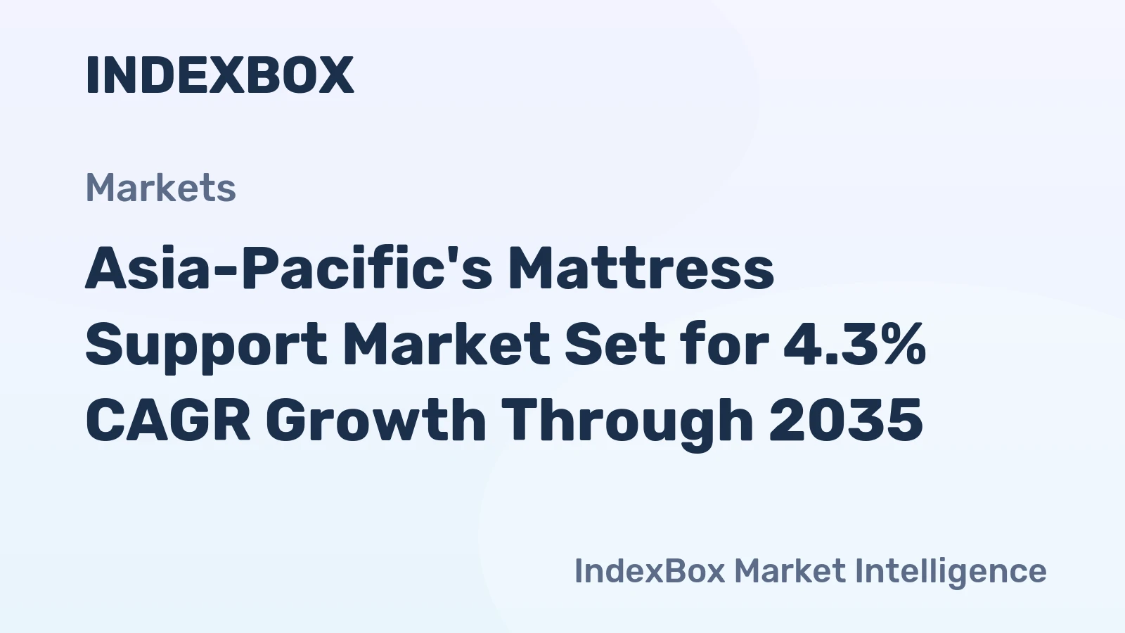 Asia-Pacific's Mattress Support Market Set for 4.3% CAGR Growth Through 2035