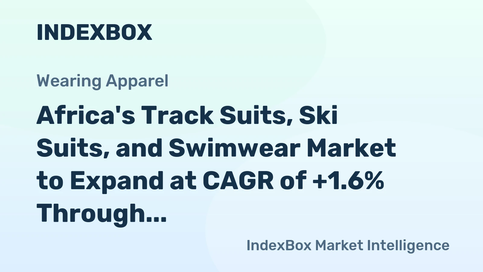 Africa's Track Suits, Ski Suits, and Swimwear Market to Expand at CAGR of +1.6% Through 2035