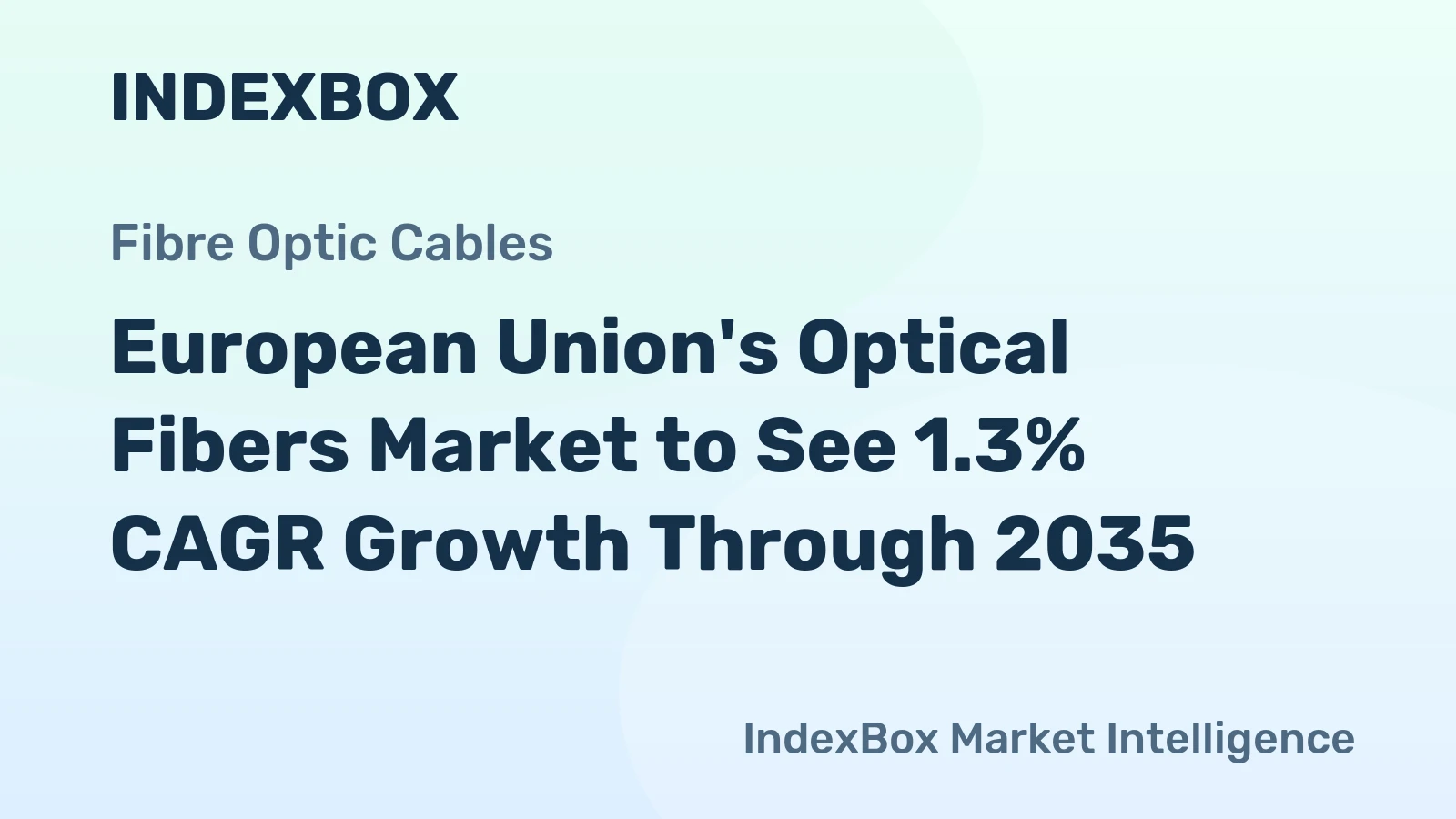 European Union's Optical Fibers Market to See 1.3% CAGR Growth Through 2035